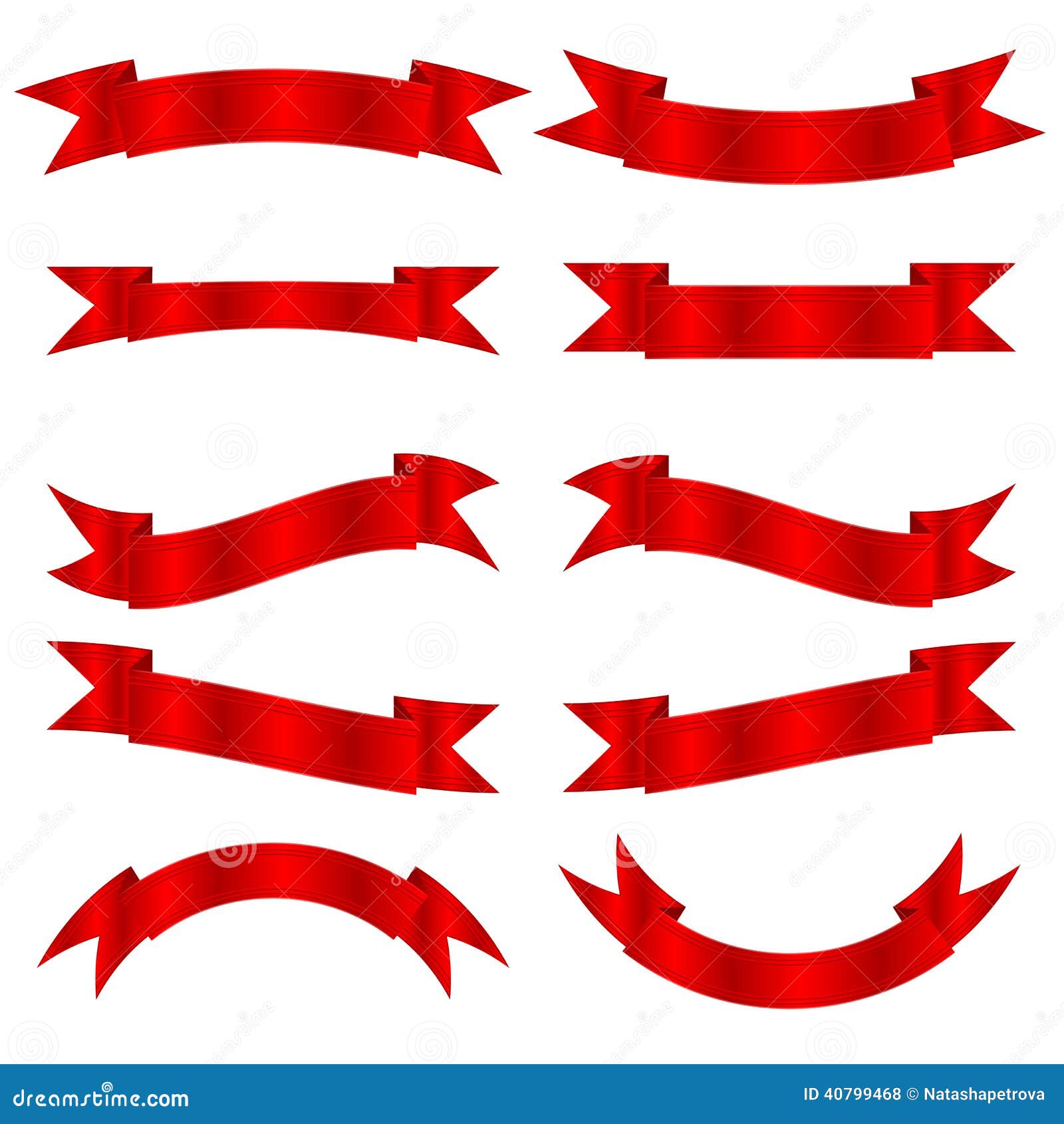 Drapeaux rouges illustration de vecteur. Illustration du bande - 40799468