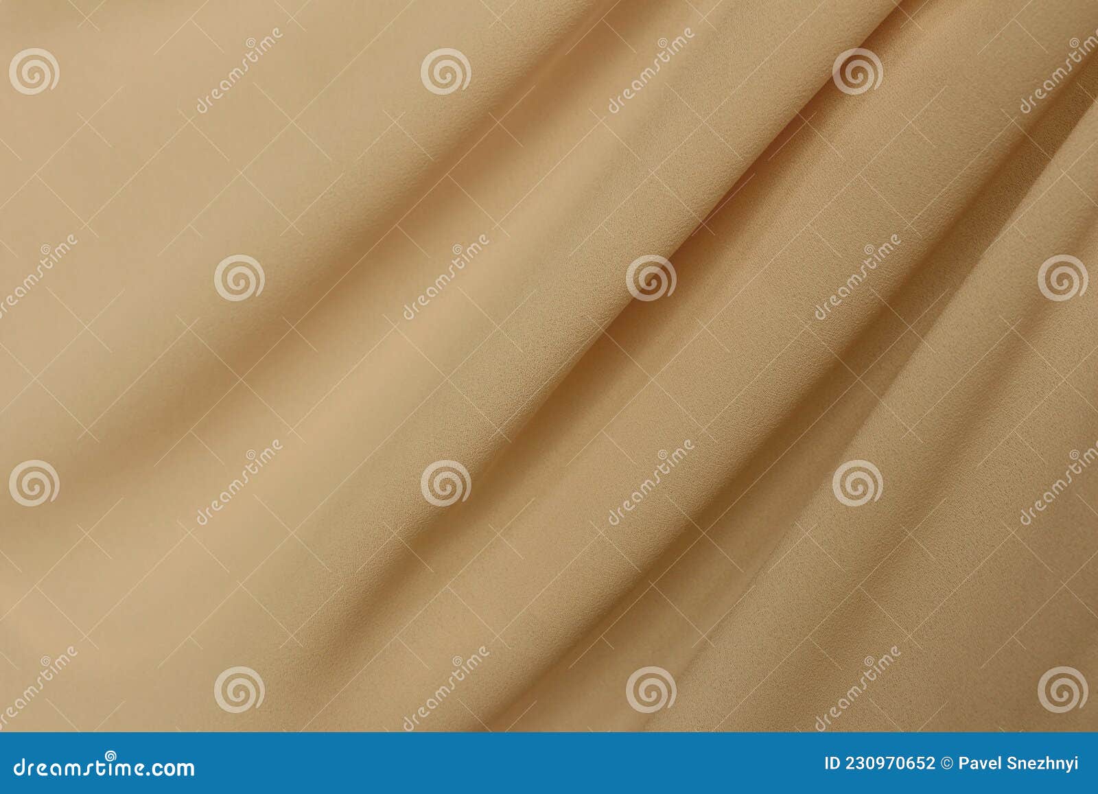 Draped Cream-colored Polyester Fabric Background Stock Photo - Image of ...