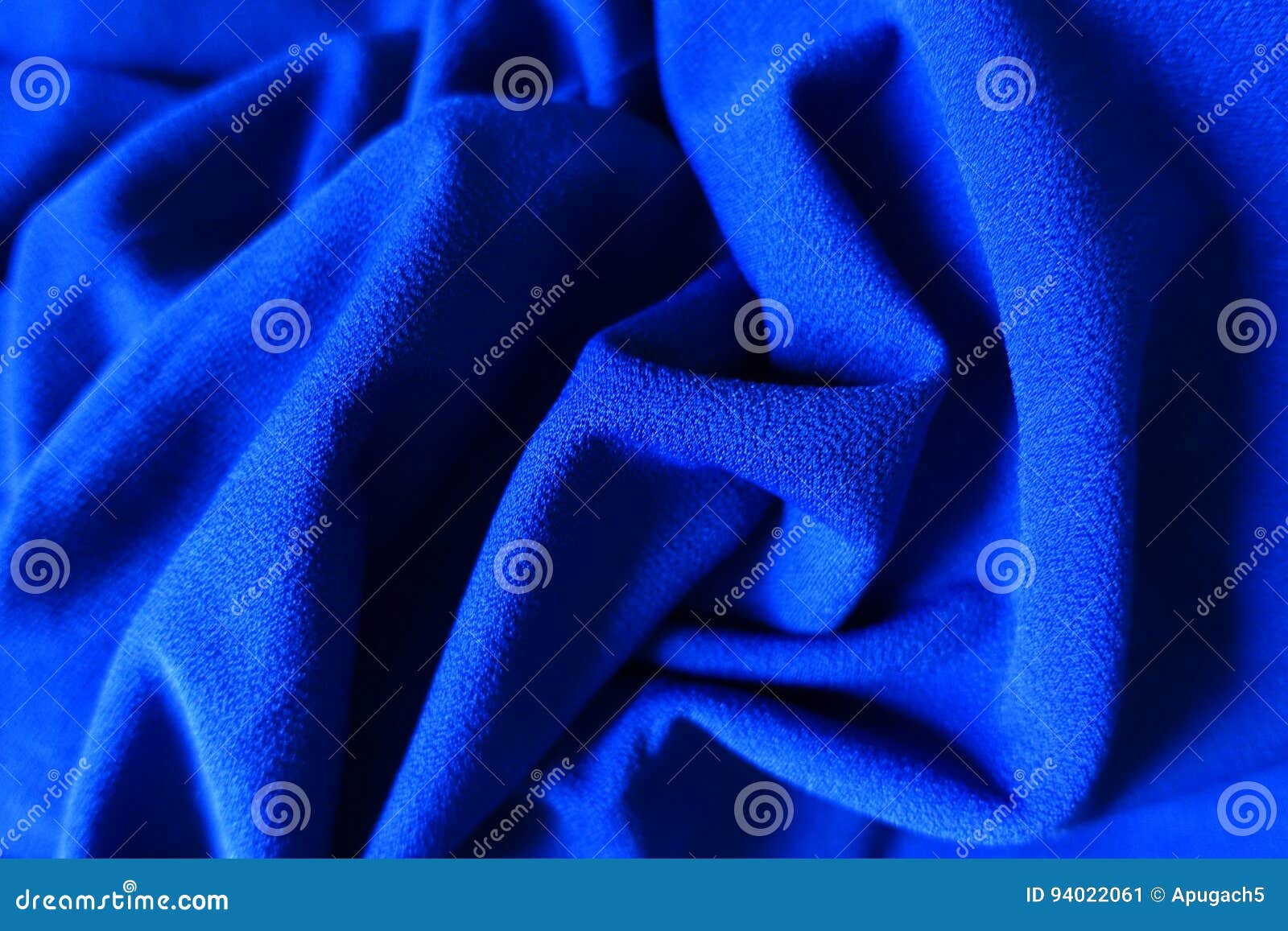 Draped Electric Blue Smooth Cloth Stock Image - Image of closeup, plain ...