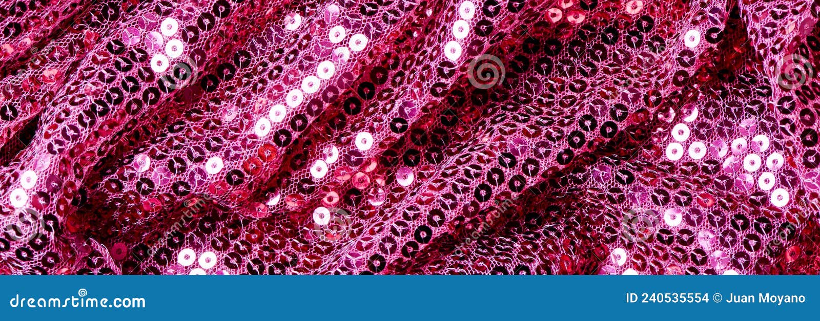 Pink Sequin Fabric, Web Banner Stock Photo - Image of festive, colorful ...