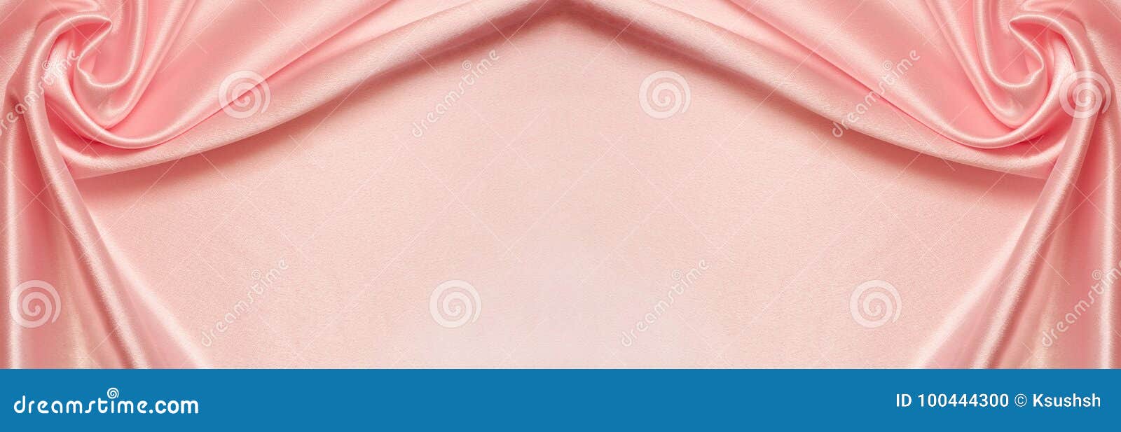 Draped Pink Silk Background Stock Photo - Image of flowing, corner ...