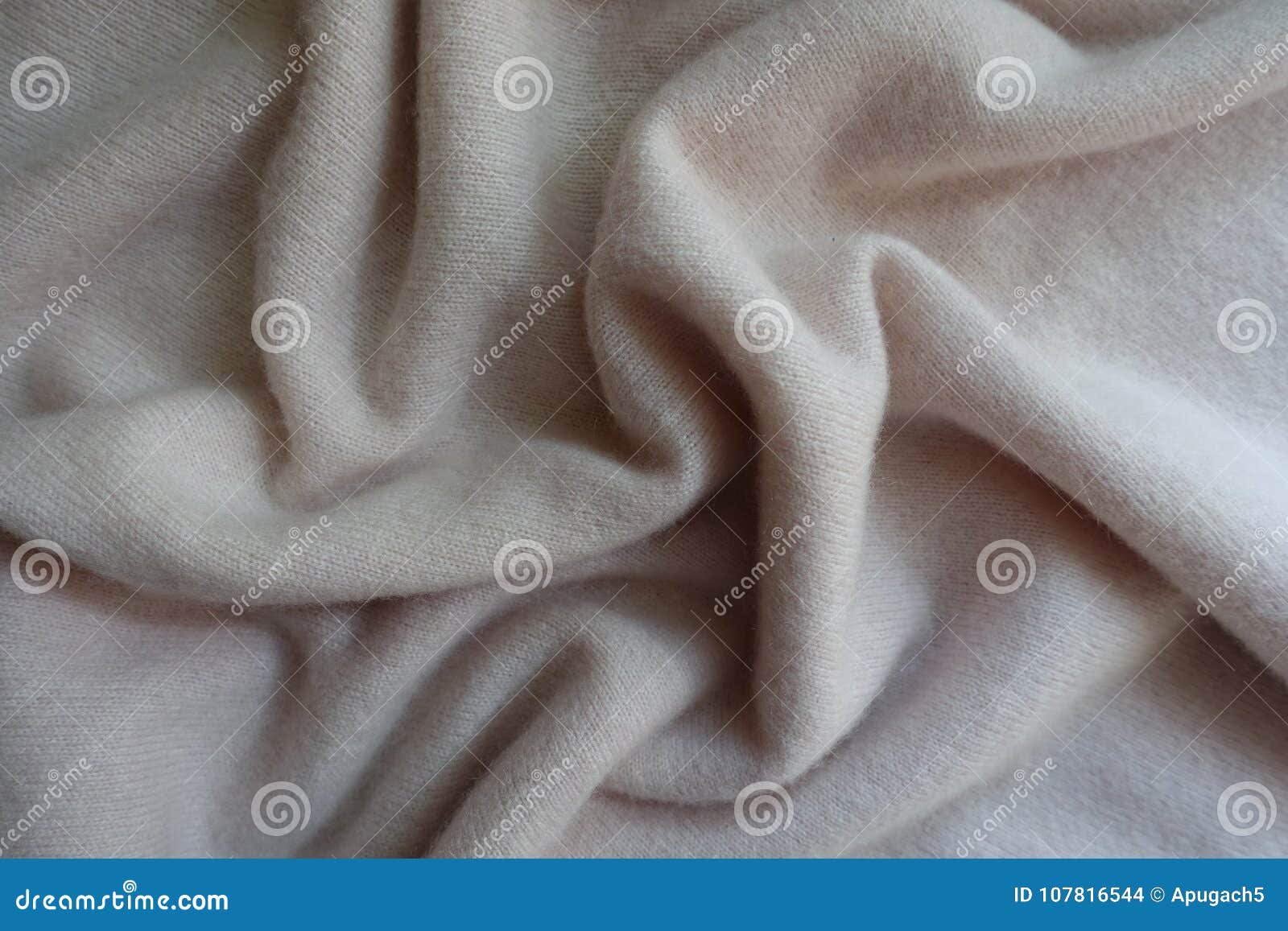 Draped Simple White Fluffy Woolen Knitted Fabric Stock Photo - Image of ...