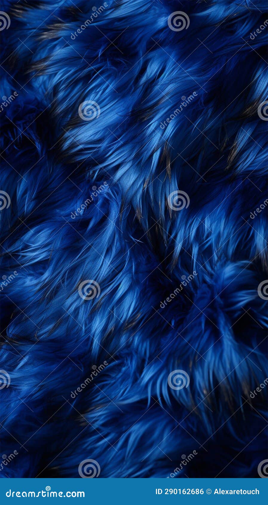 Draped Smooth and Rich Blue Fur Texture Stock Photo - Image of rich ...
