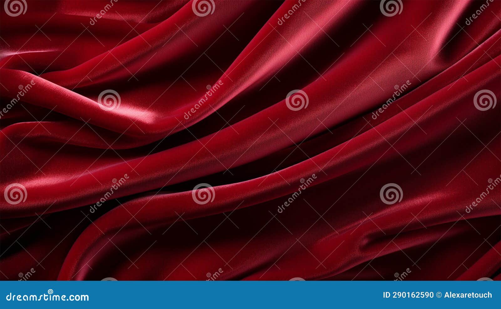 Draped Smooth and Rich Red Velour Texture. Stock Photo - Image of folds ...