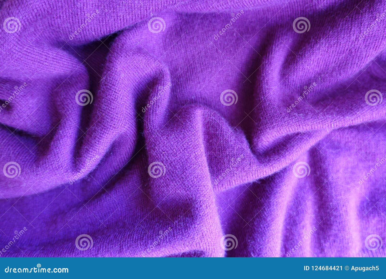 Draped Thin Bright Violet Knitted Fabric Stock Image - Image of fashion ...