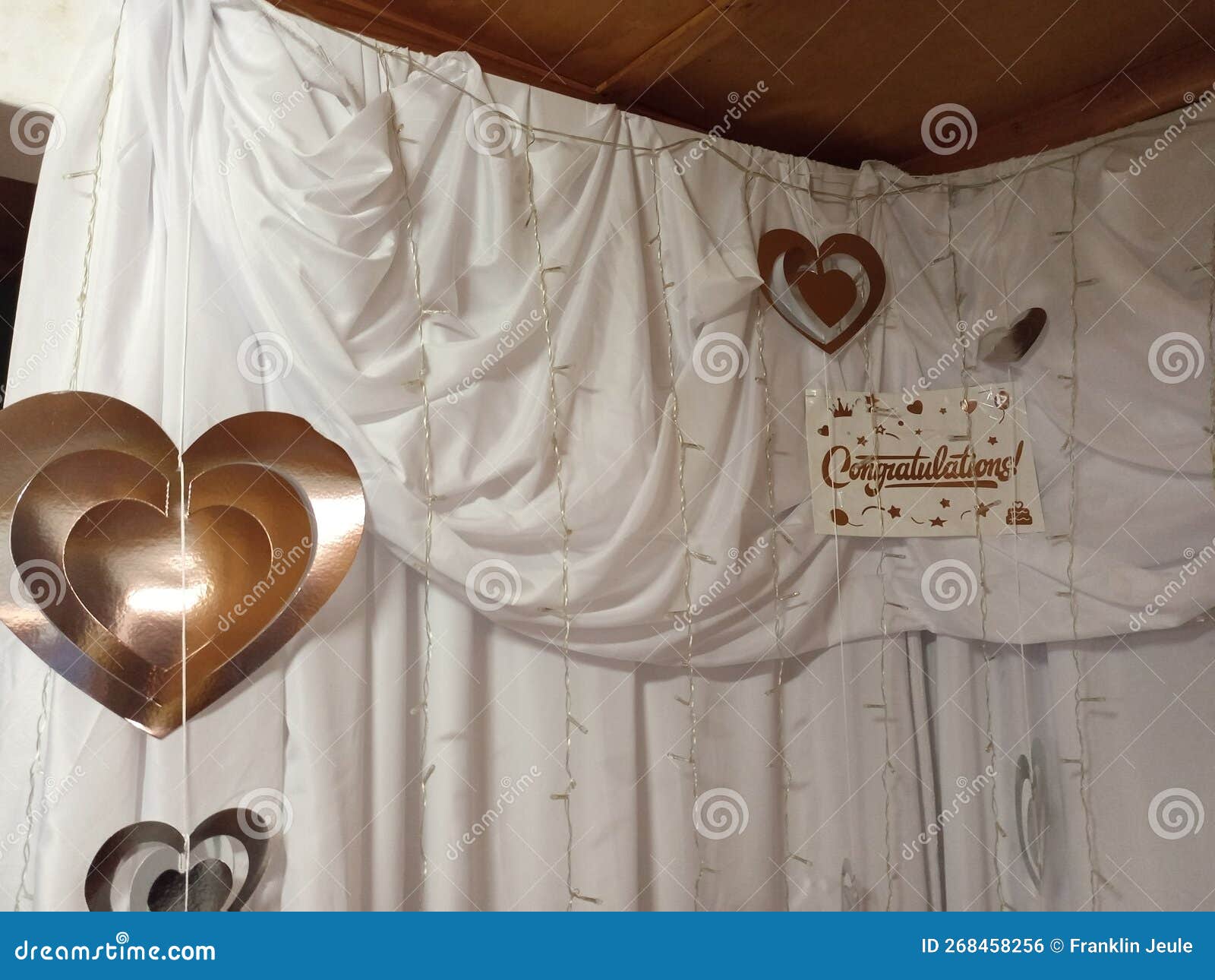 Draping done stock photo. Image of lighting, curtain - 268458256
