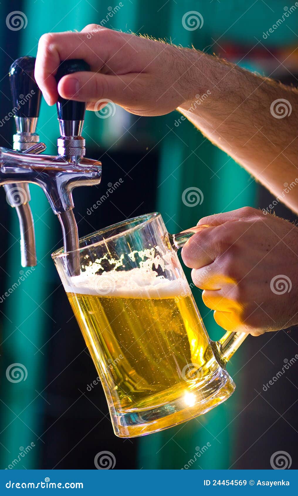 Draught beer stock image. Image of satisfaction, cafe - 24454569