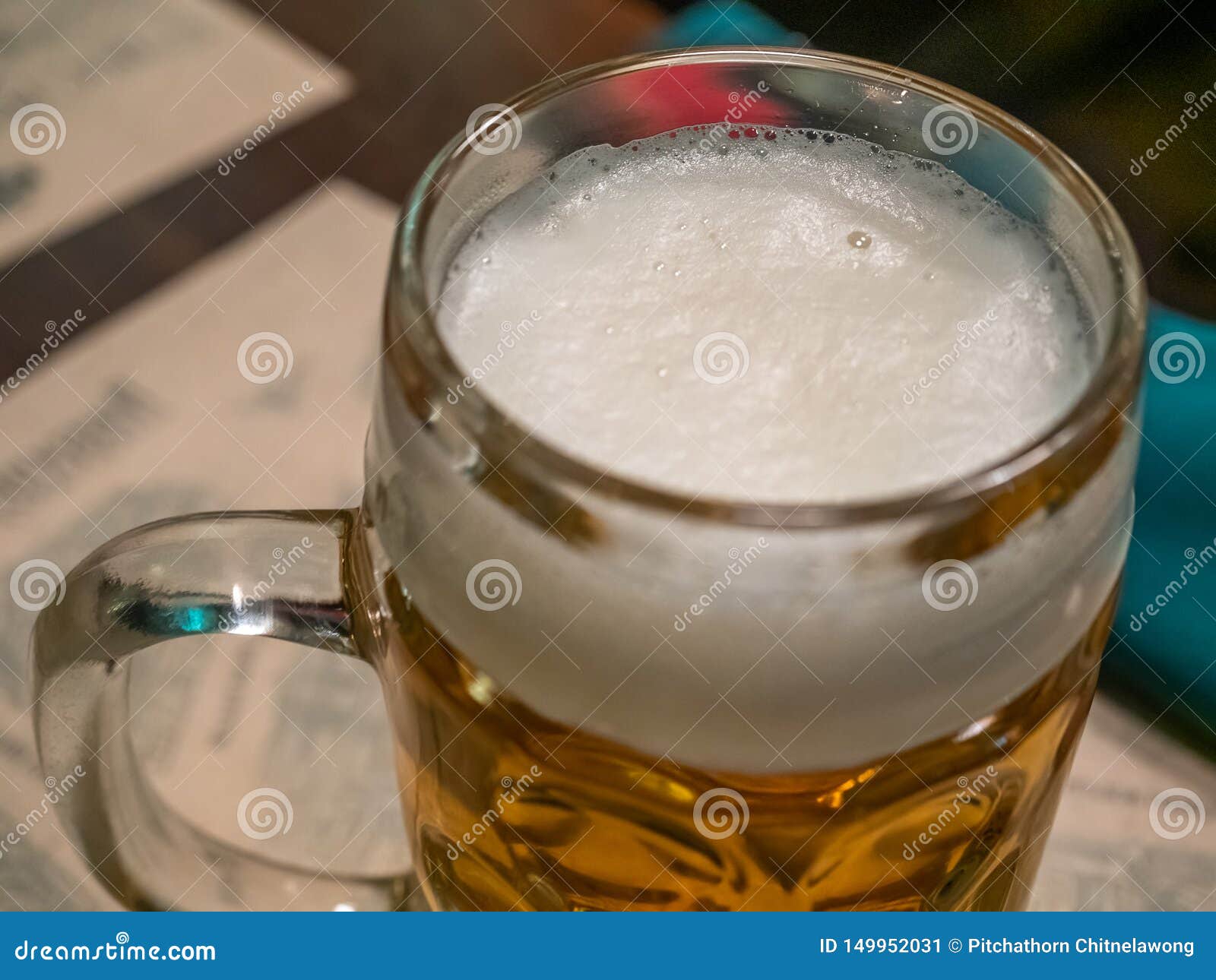 Draught Beer in Large Glass Stock Image - Image of glass, cool: 149952031