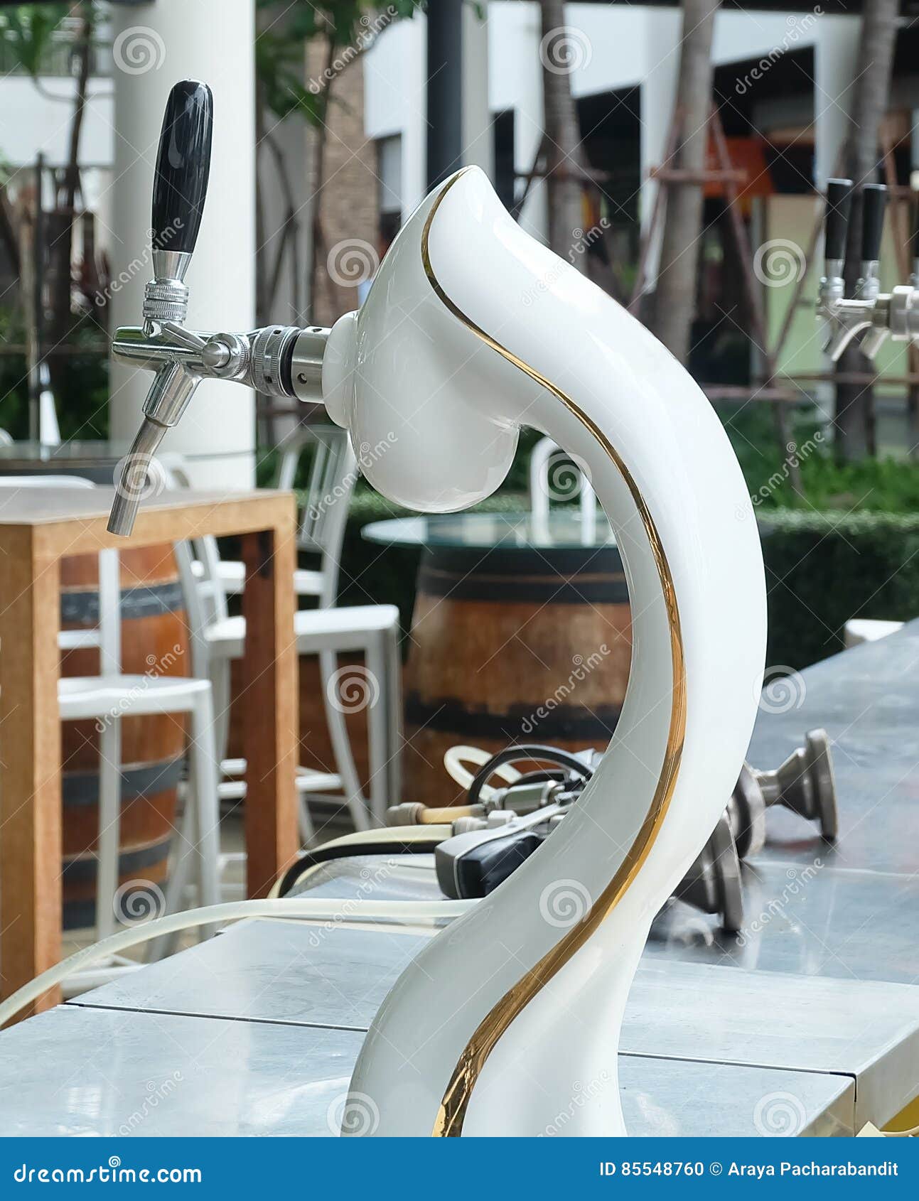 Draught Beer Tap or Draft Beer Dispenser Stock Photo - Image of ...