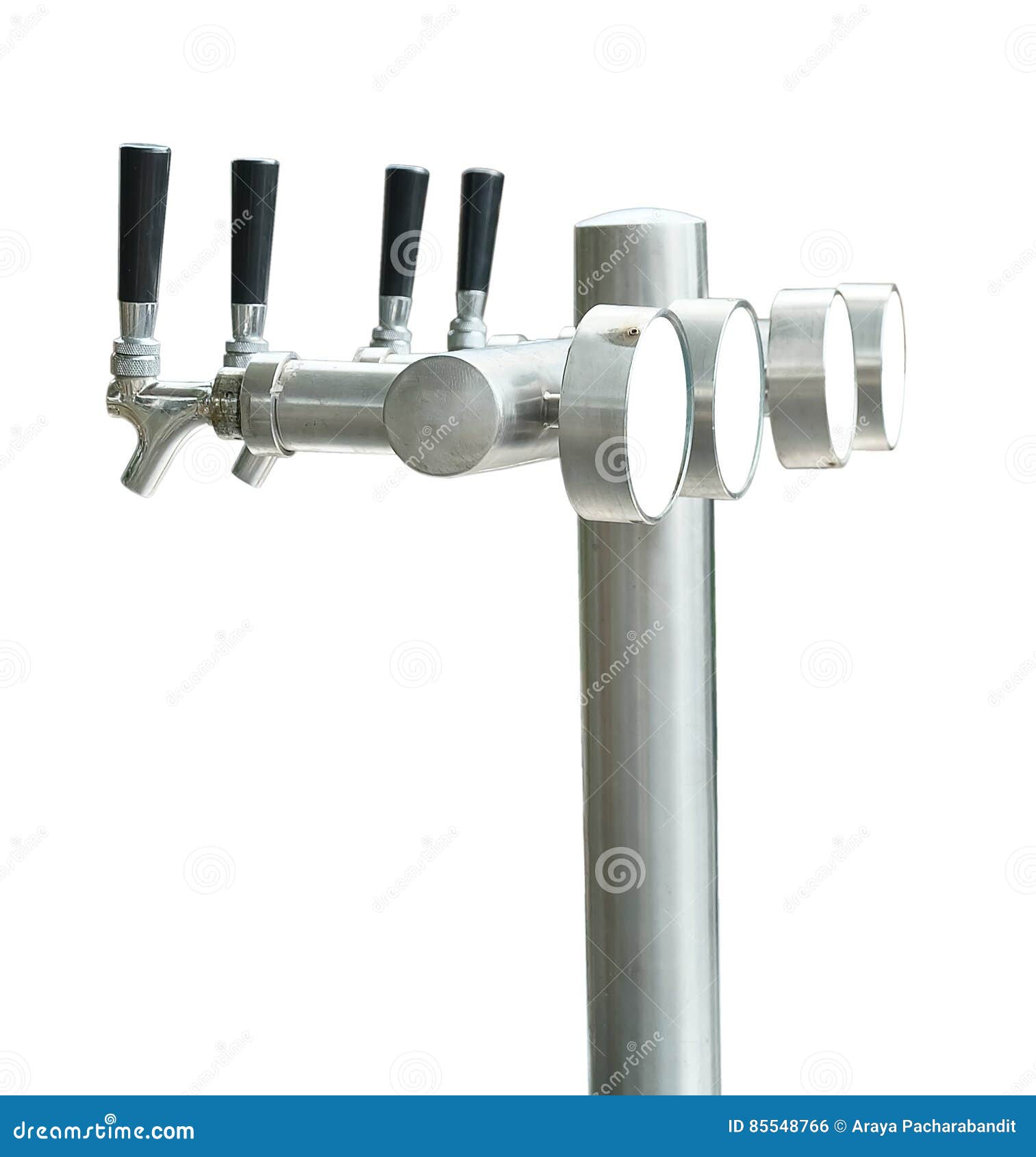 Draught Beer Tap or Draft Beer Dispenser Stock Photo - Image of control ...