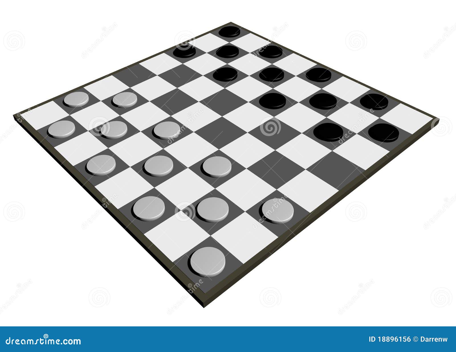 Draughts board stock illustration. Illustration of chequered - 18896156