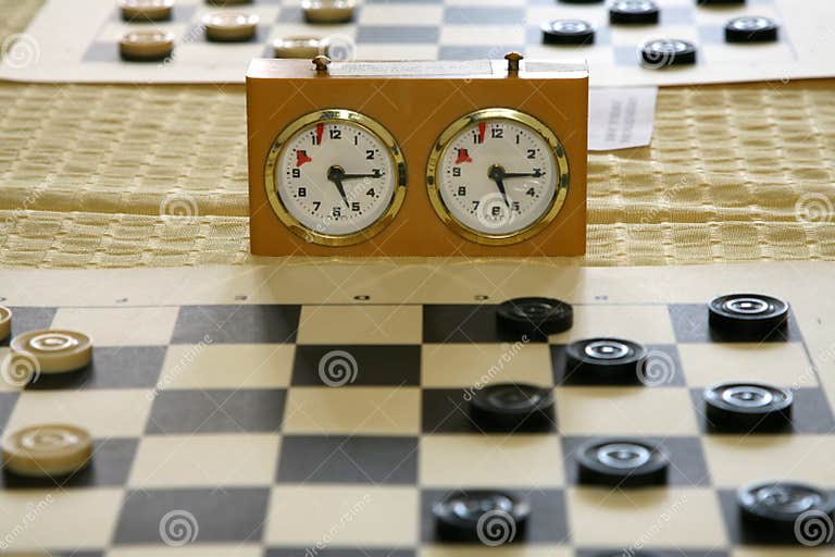 Draughts game stock image. Image of checkerboard, draughts - 6166757
