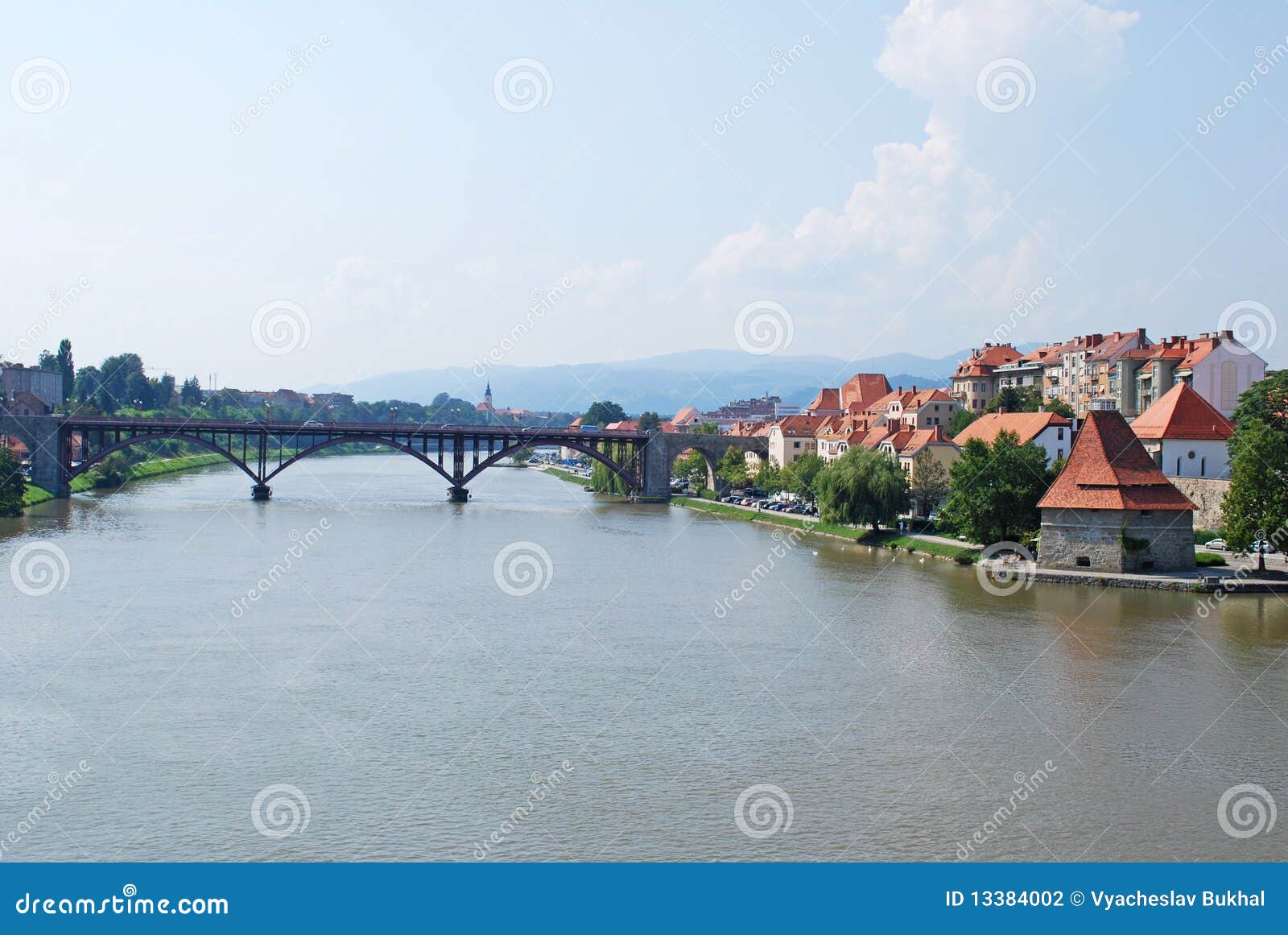 Drava River Floating Wooden Cabin Royalty-Free Stock Photography ...