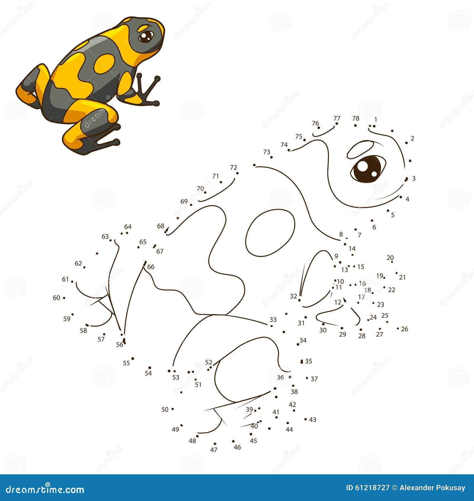 How To Draw A Frog. Step By Step Drawing Tutorial. Draw Guide. Simple ...