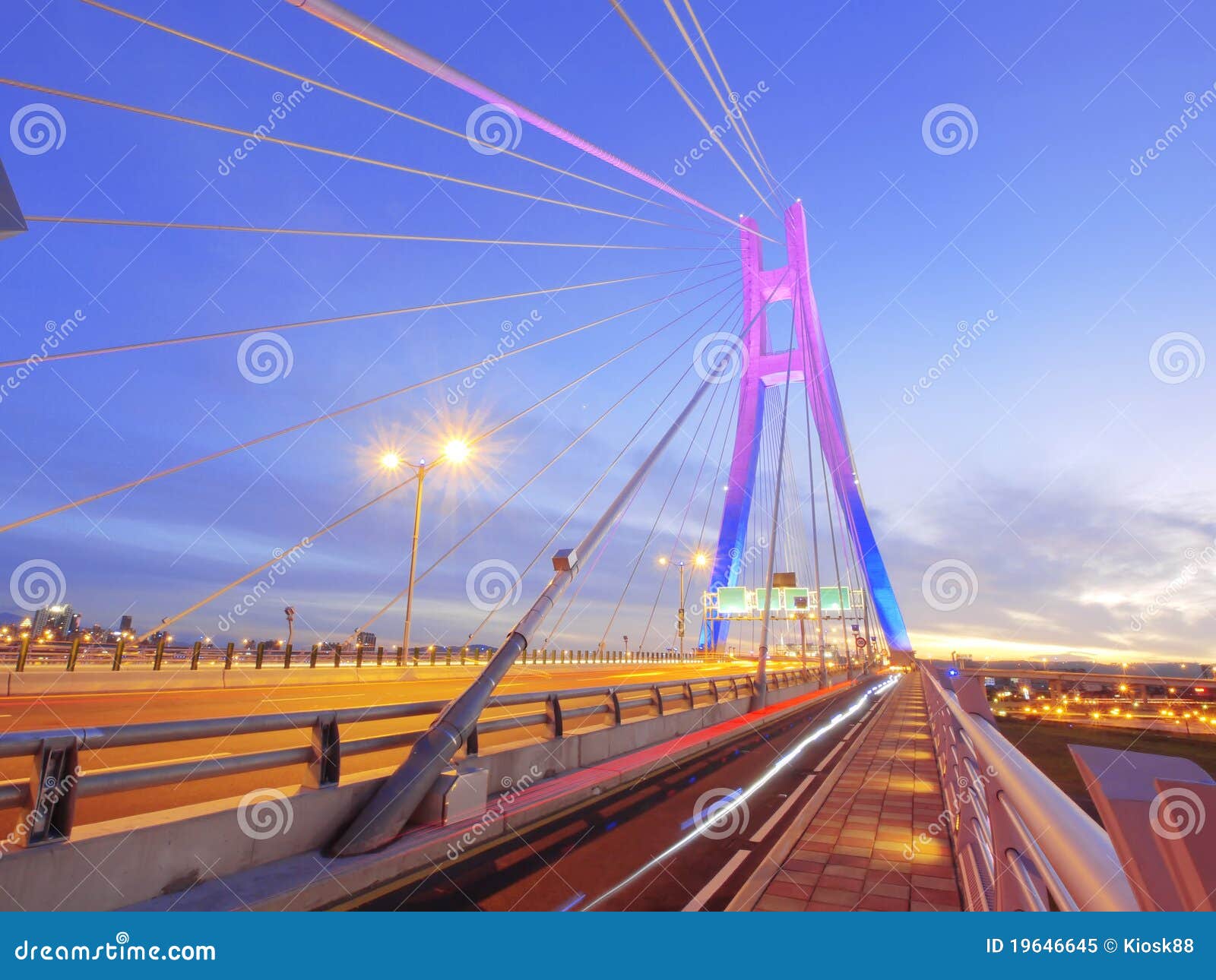 Draw bridge and sunset stock image. Image of beautiful - 19646645