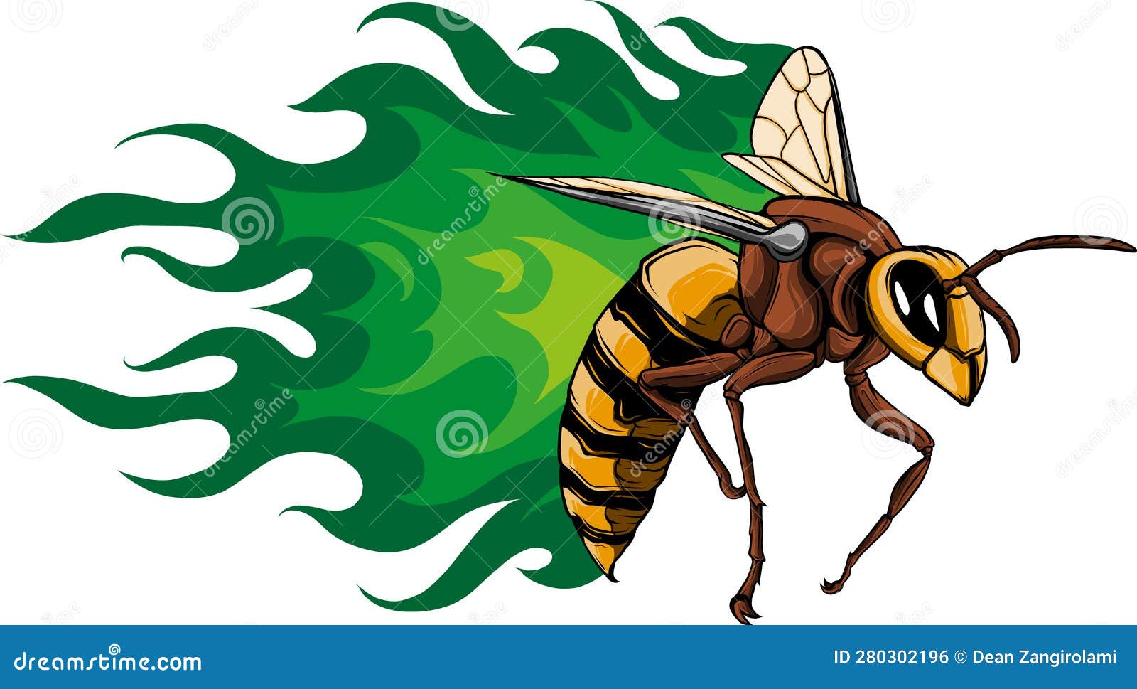 Draw of Colored Bee Vector Illustration Design Stock Vector ...