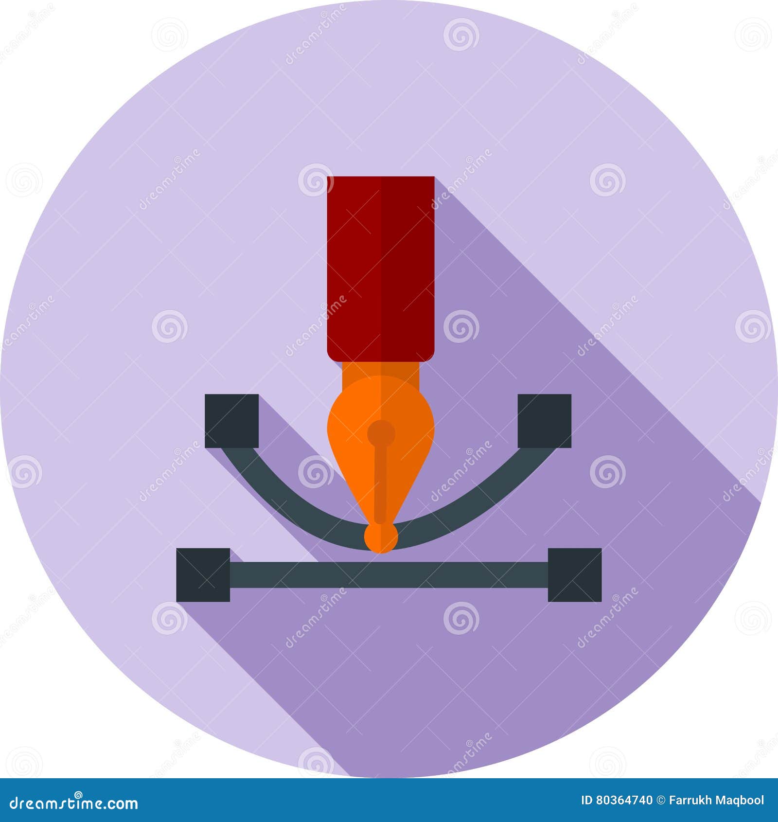 Draw Curve stock vector. Illustration of vector, design - 80364740