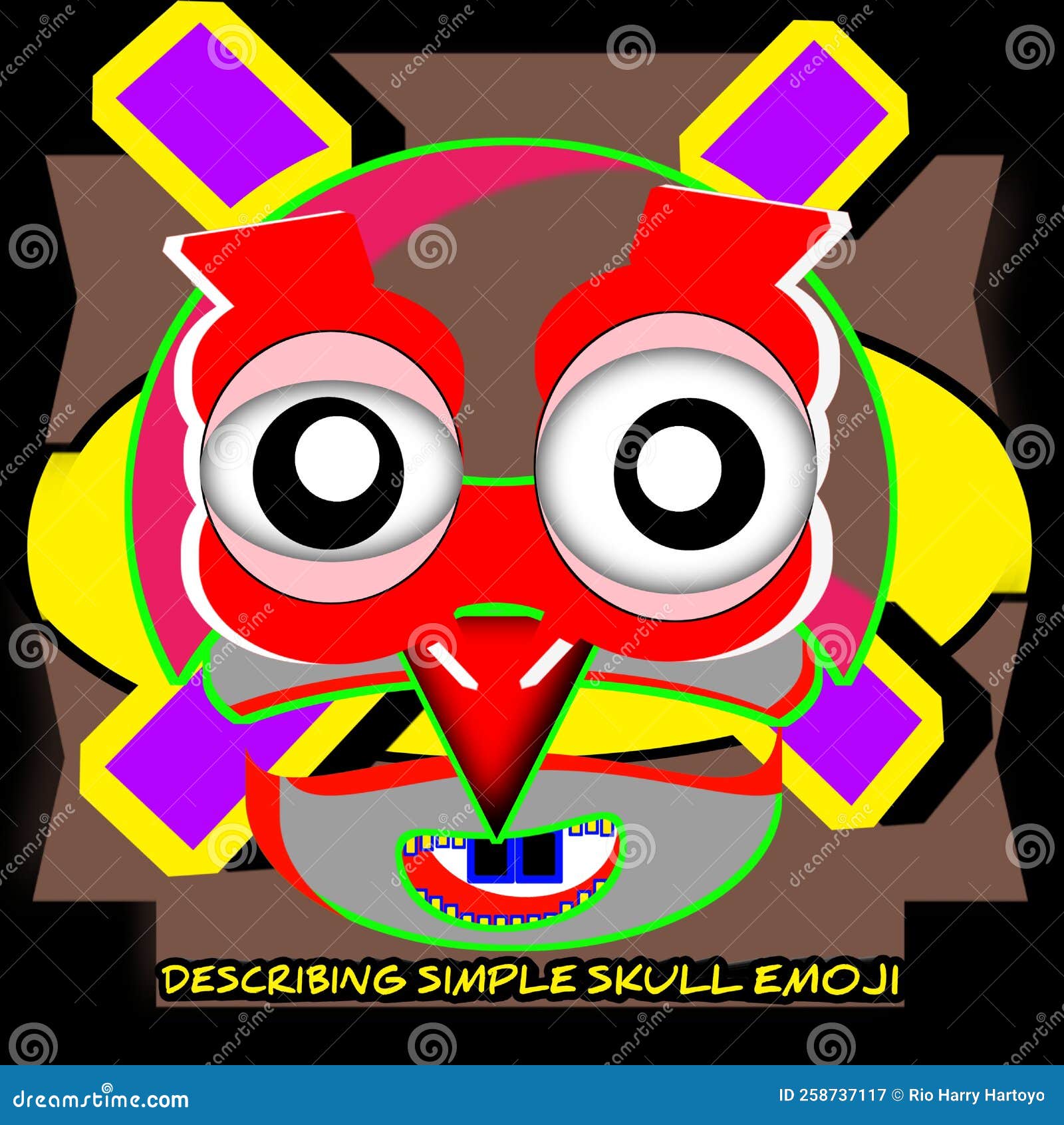 Draw a Simple Cute Skull Logo. Stock Illustration - Illustration of ... Draw a Simple Cute Skull Logo. Stock Illustration - Illustration of ...