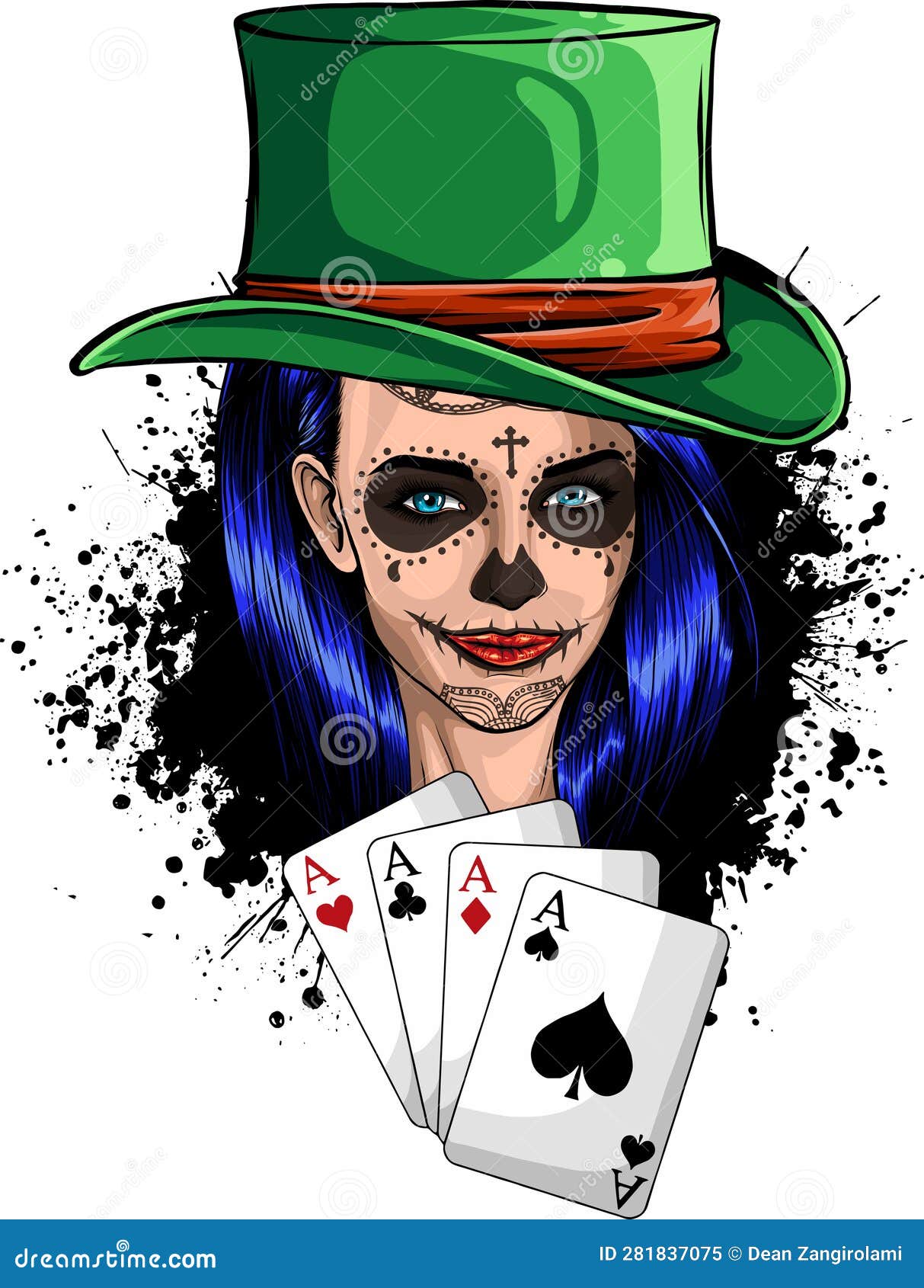 Draw of Dead Girl Vector Illustration Design Stock Vector ...