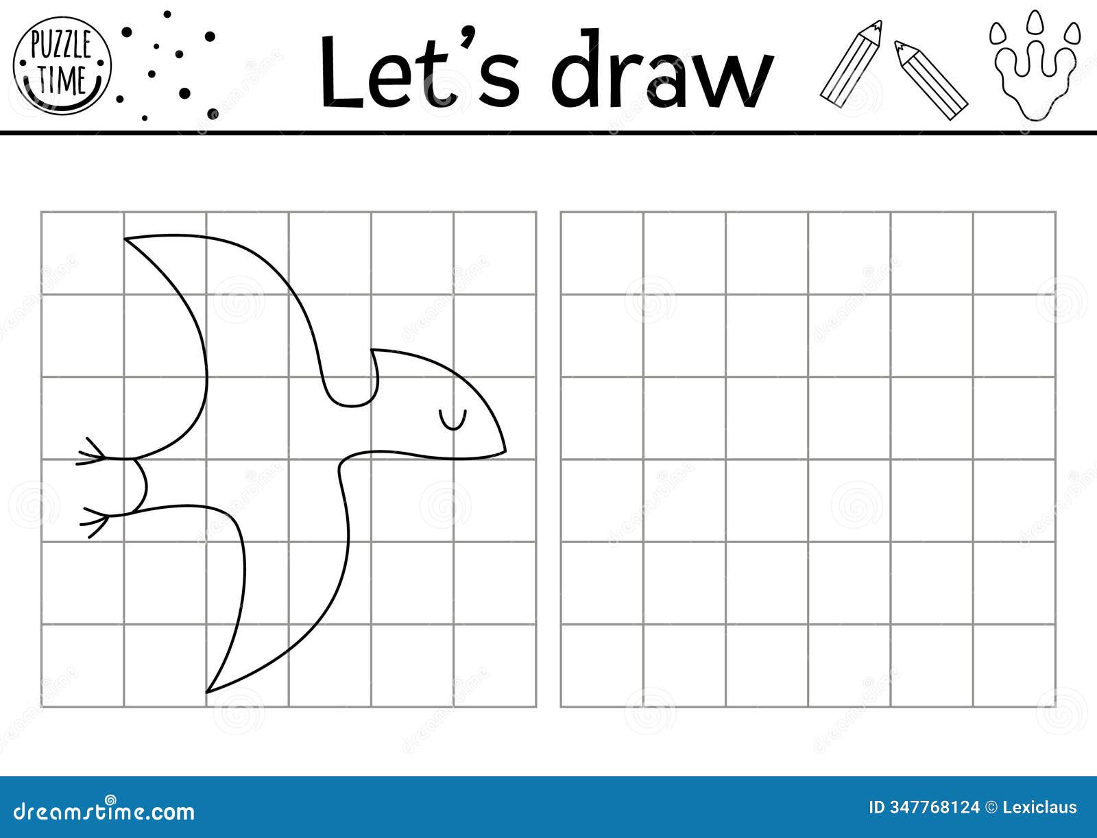 Drawing Practice And Coloring Pages Vector Illustration | CartoonDealer ...