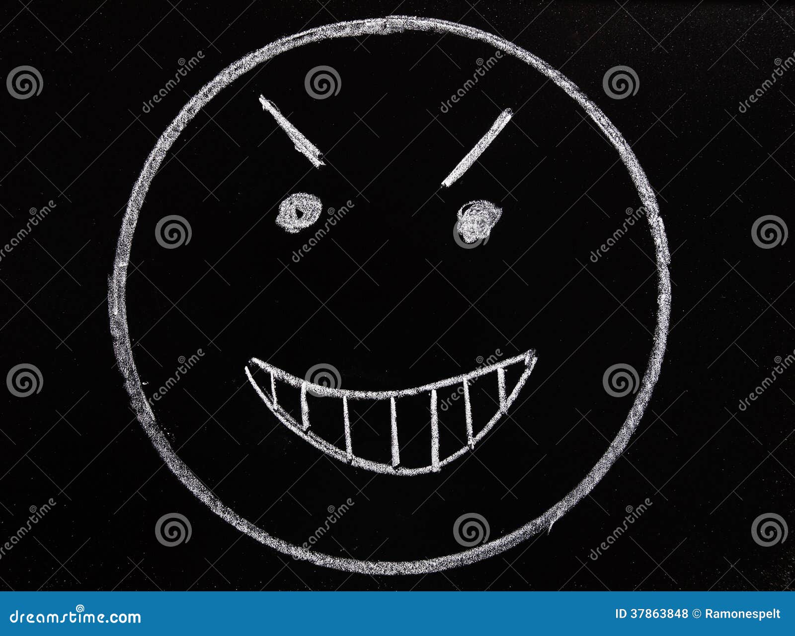 Evil Face Cartoon Vector | CartoonDealer.com #10374971