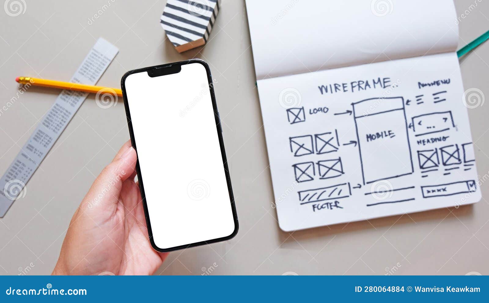 Draw A Flowchart Diagram On Paper. Royalty-Free Stock Photography ... Draw A Flowchart Diagram On Paper. Royalty-Free Stock Photography ...