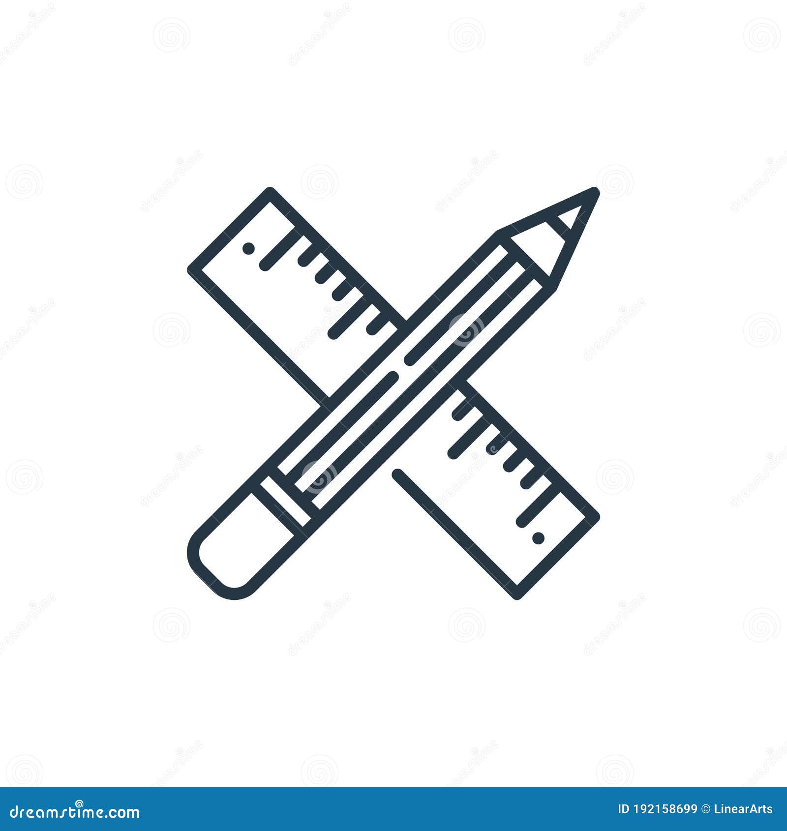 Draw Icon Vector from Education Concept. Thin Line Illustration of Draw ...