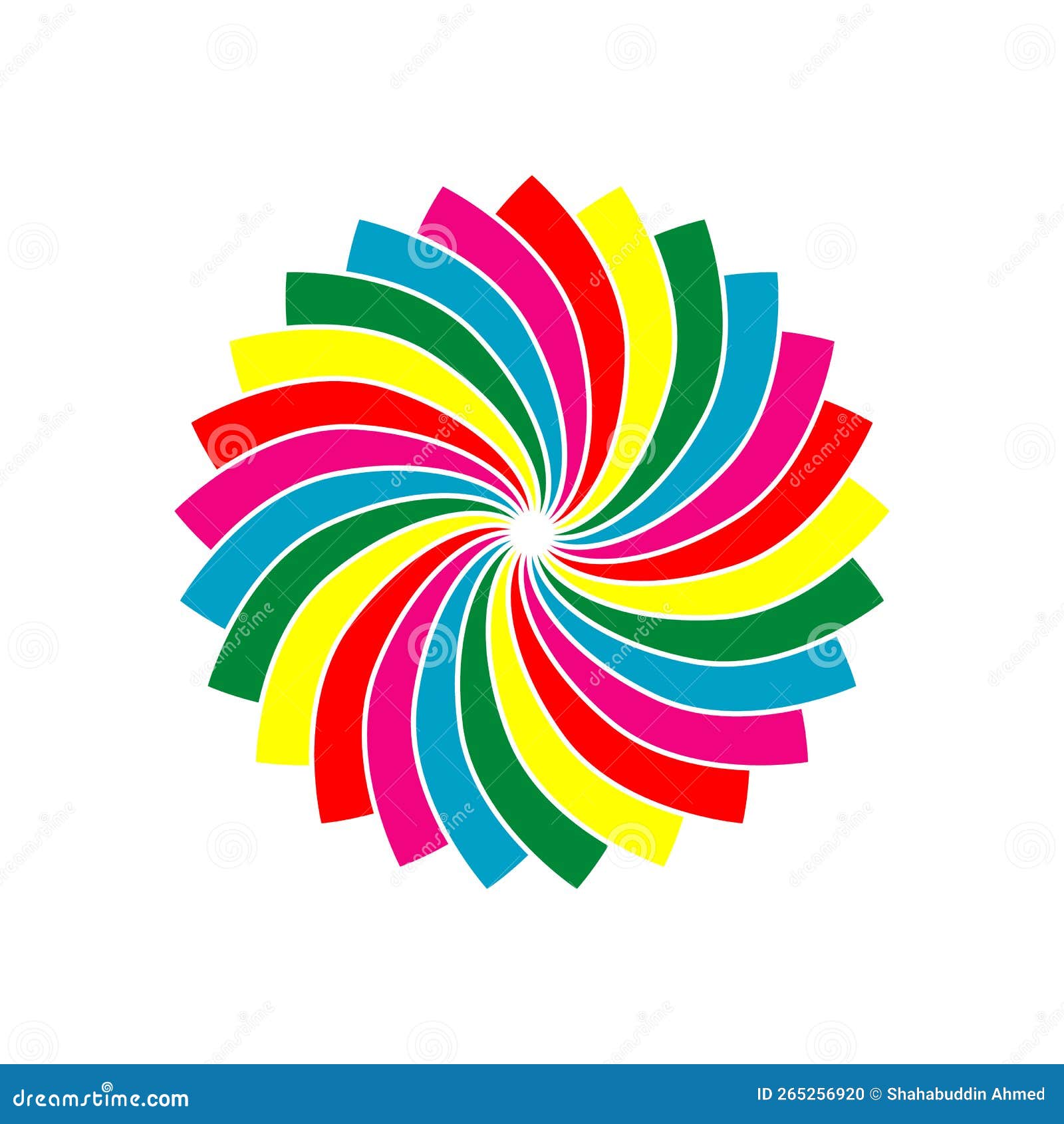 Draw a Logo or Icon in a Colored Round Shape Stock Vector ...