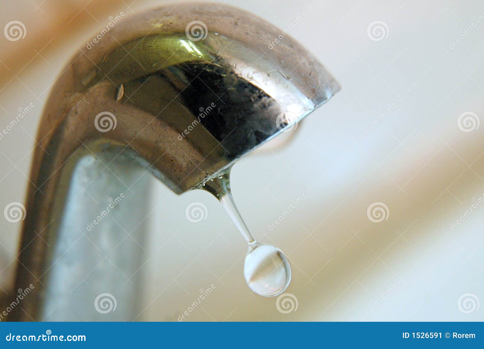 Draw-off tap stock image. Image of clear, drops, water - 1526591
