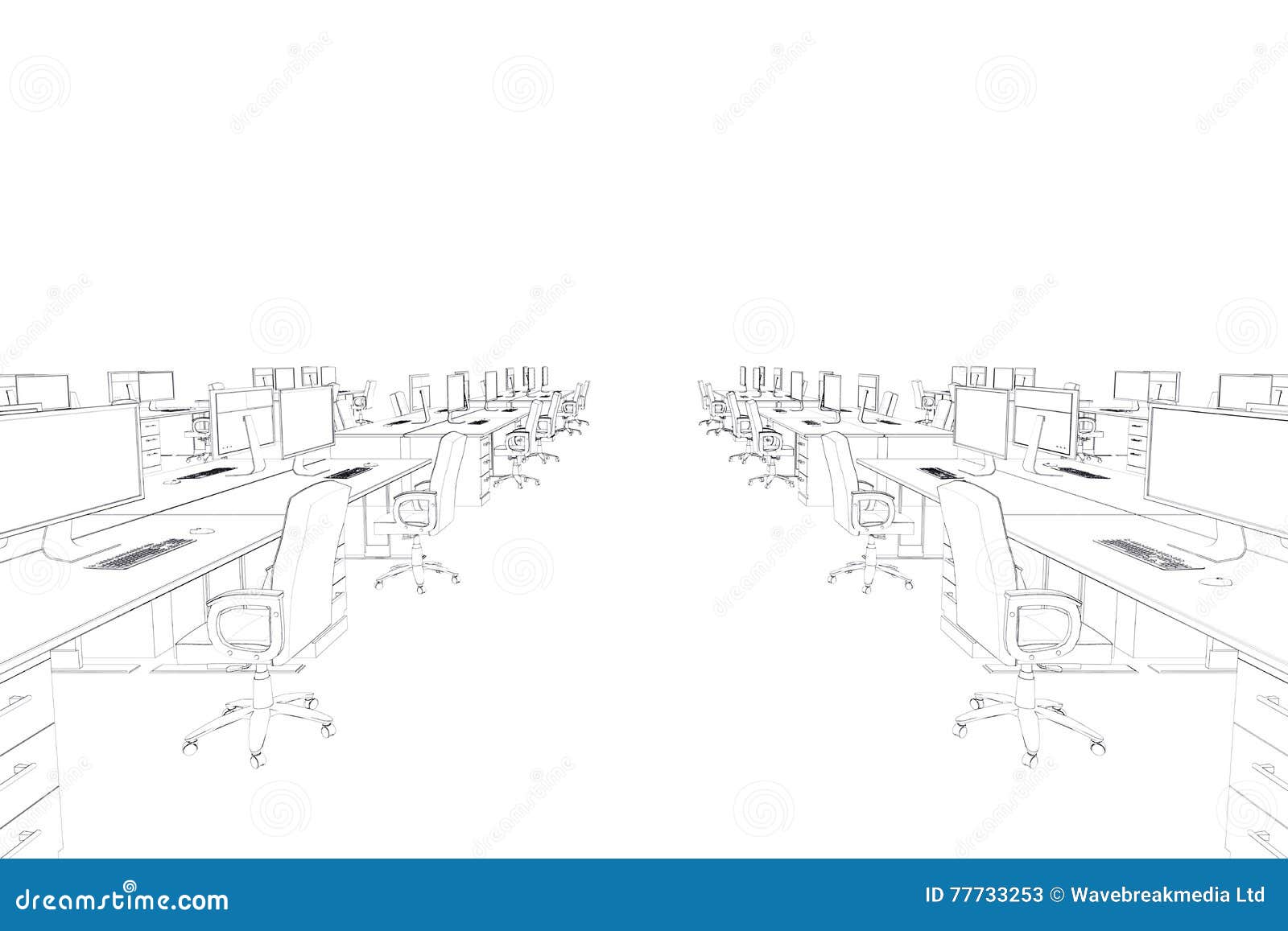 Draw of an open space stock illustration. Illustration of open - 77733253
