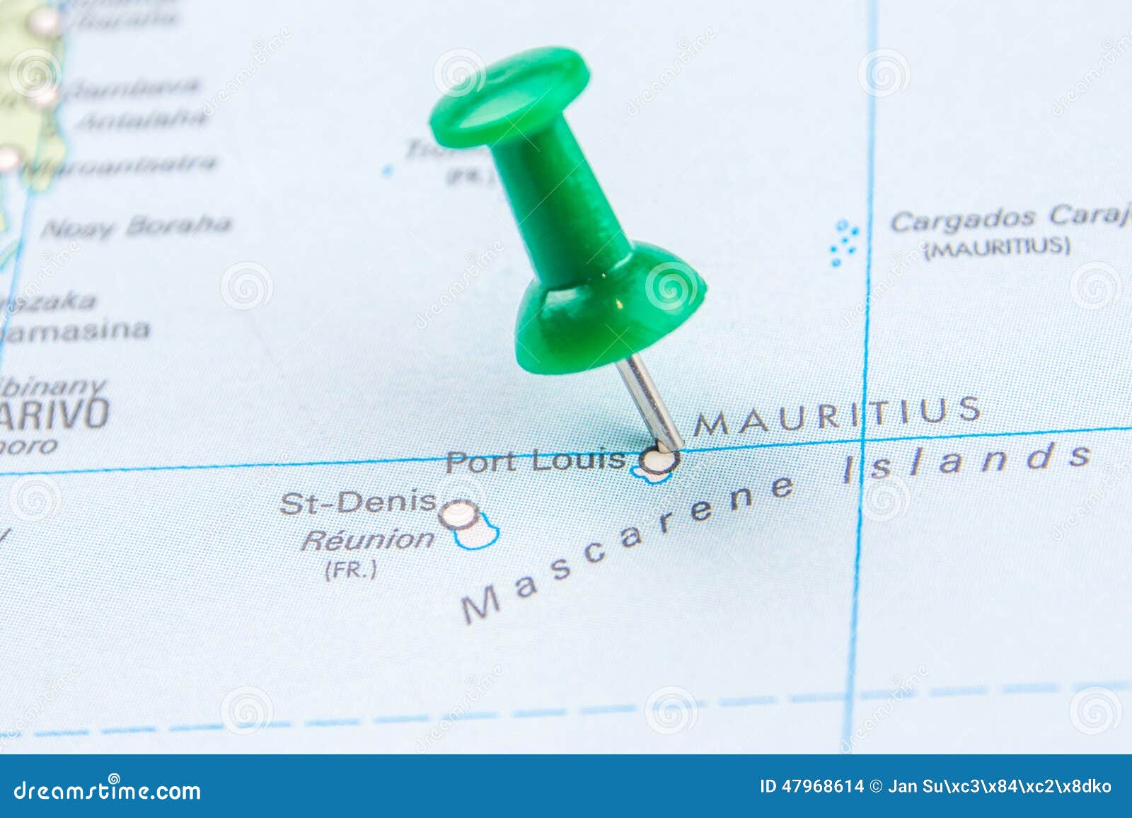 Draw-pin Stick into Real Map Stock Photo - Image of stick, guide: 47968614