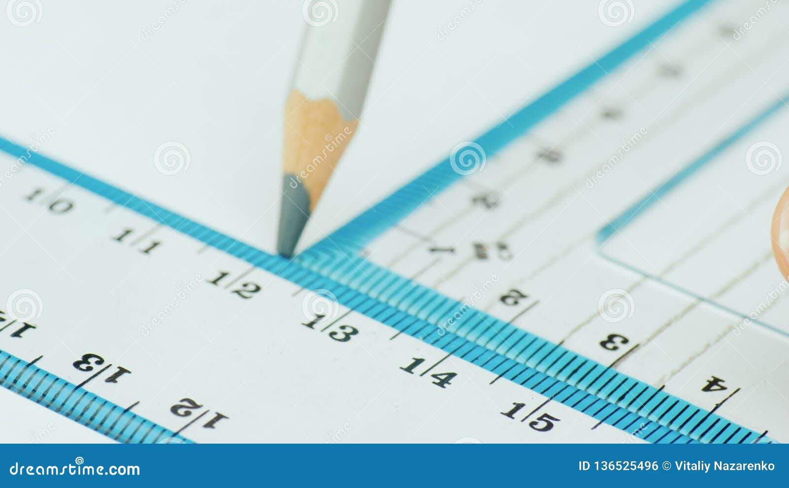 Draw Smooth Parallel Lines with Drawing Tools Stock Photo - Image of ...