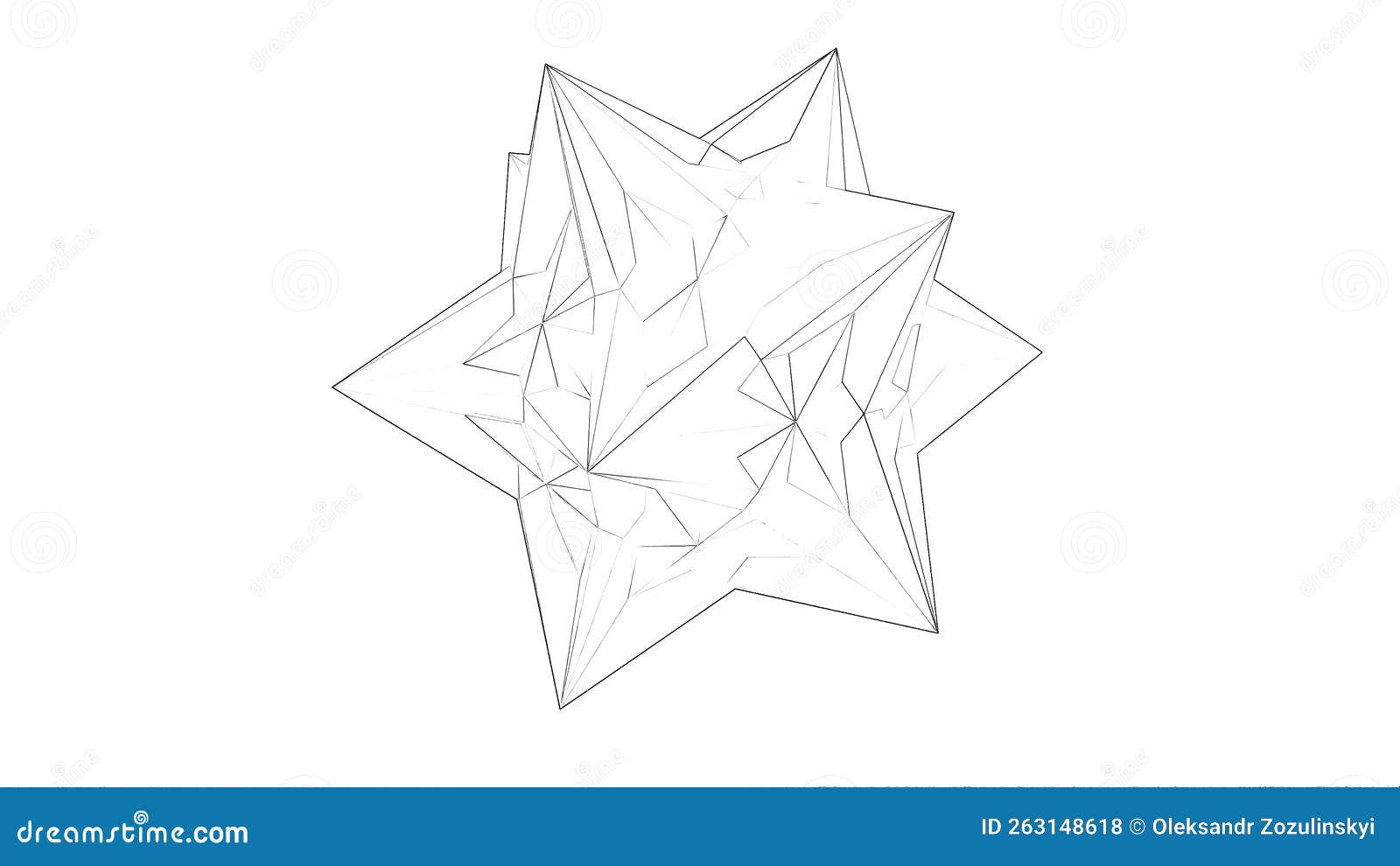Draw Star Rotates On Its Axis 3d Stock Photo | CartoonDealer.com #263148618