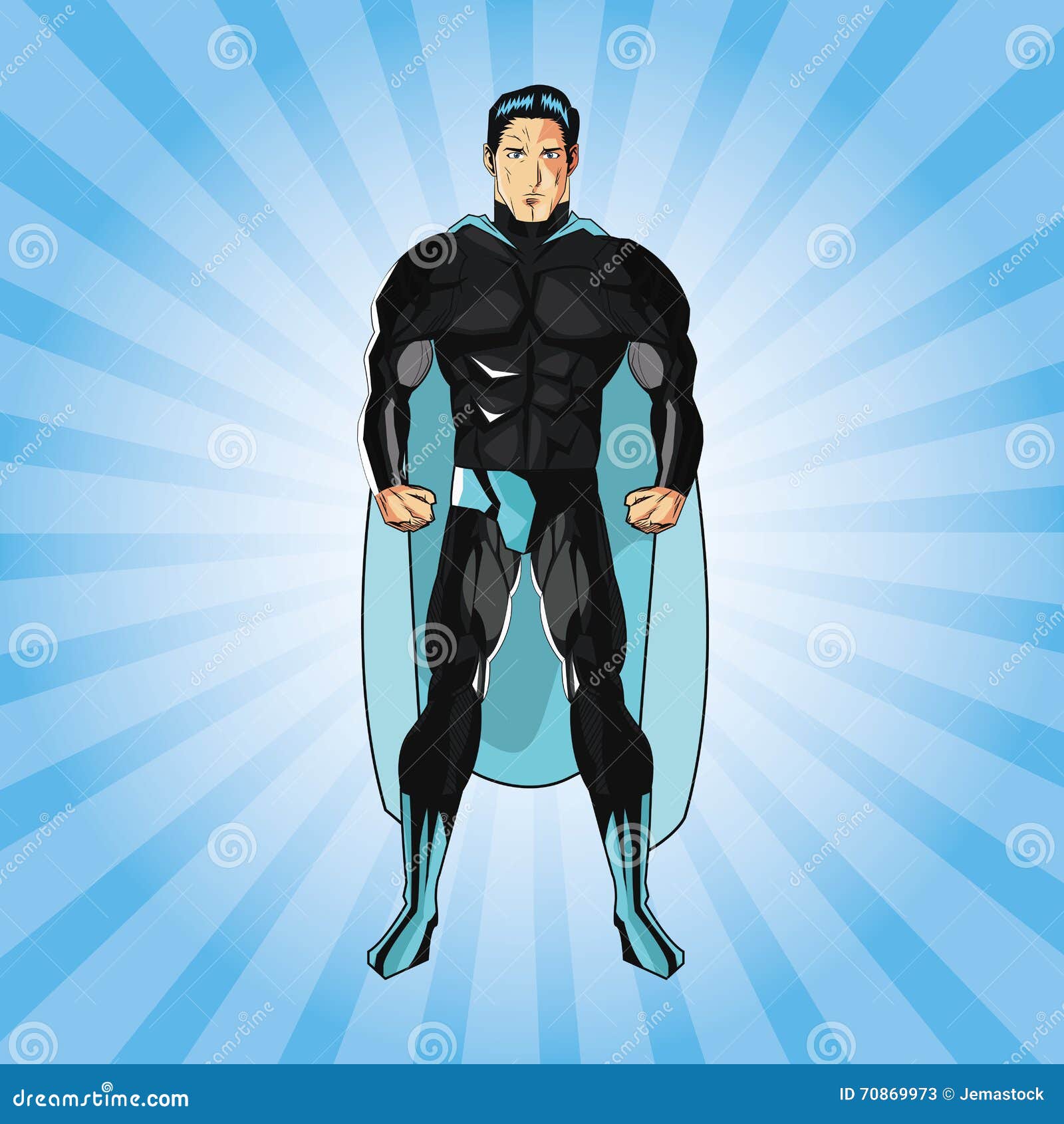 Draw Of Superhero Cartoon, Vector Illustration | CartoonDealer.com ...