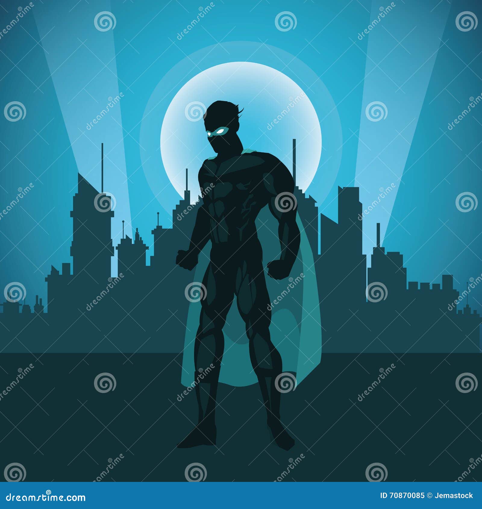Draw Of Superhero Cartoon, Vector Illustration | CartoonDealer.com ...
