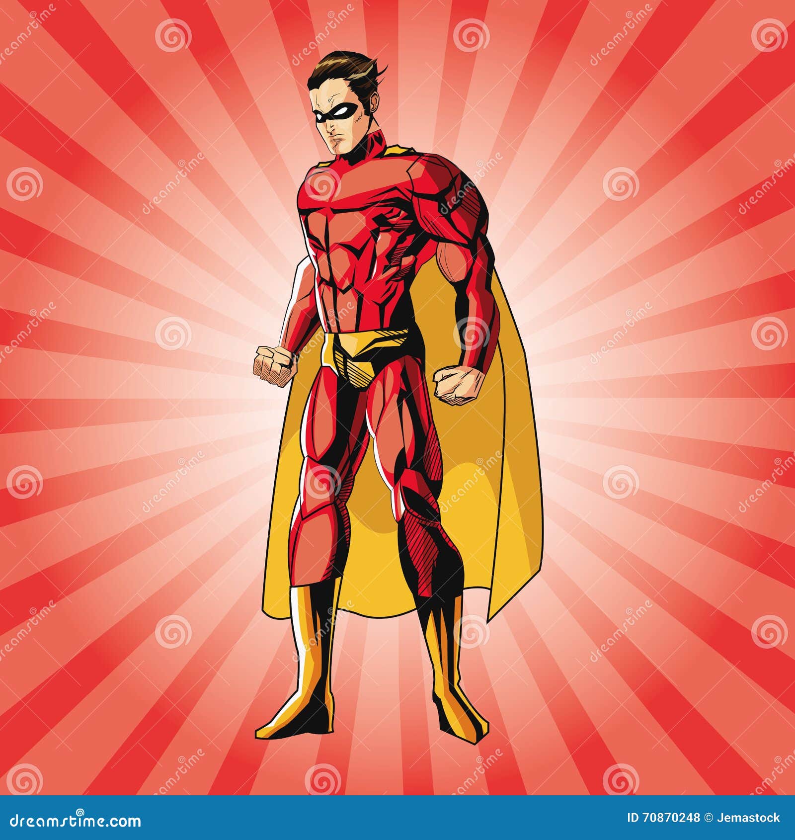 Draw Of Superhero Cartoon, Vector Illustration | CartoonDealer.com ...
