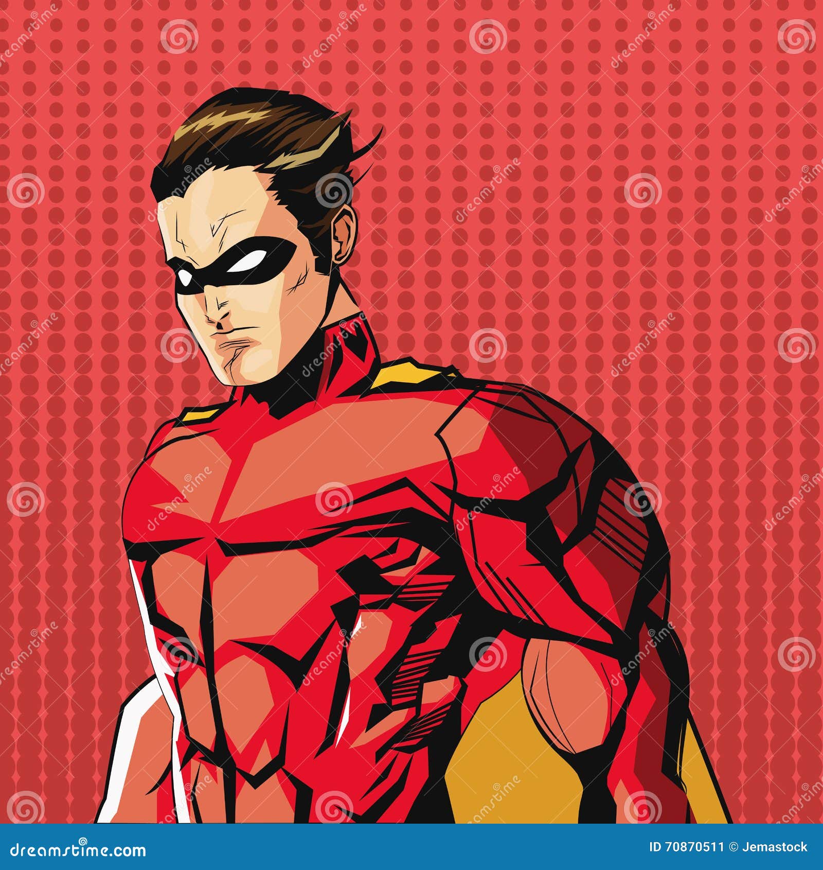 Draw of Superhero Cartoon, Vector Illustration Stock Vector ...