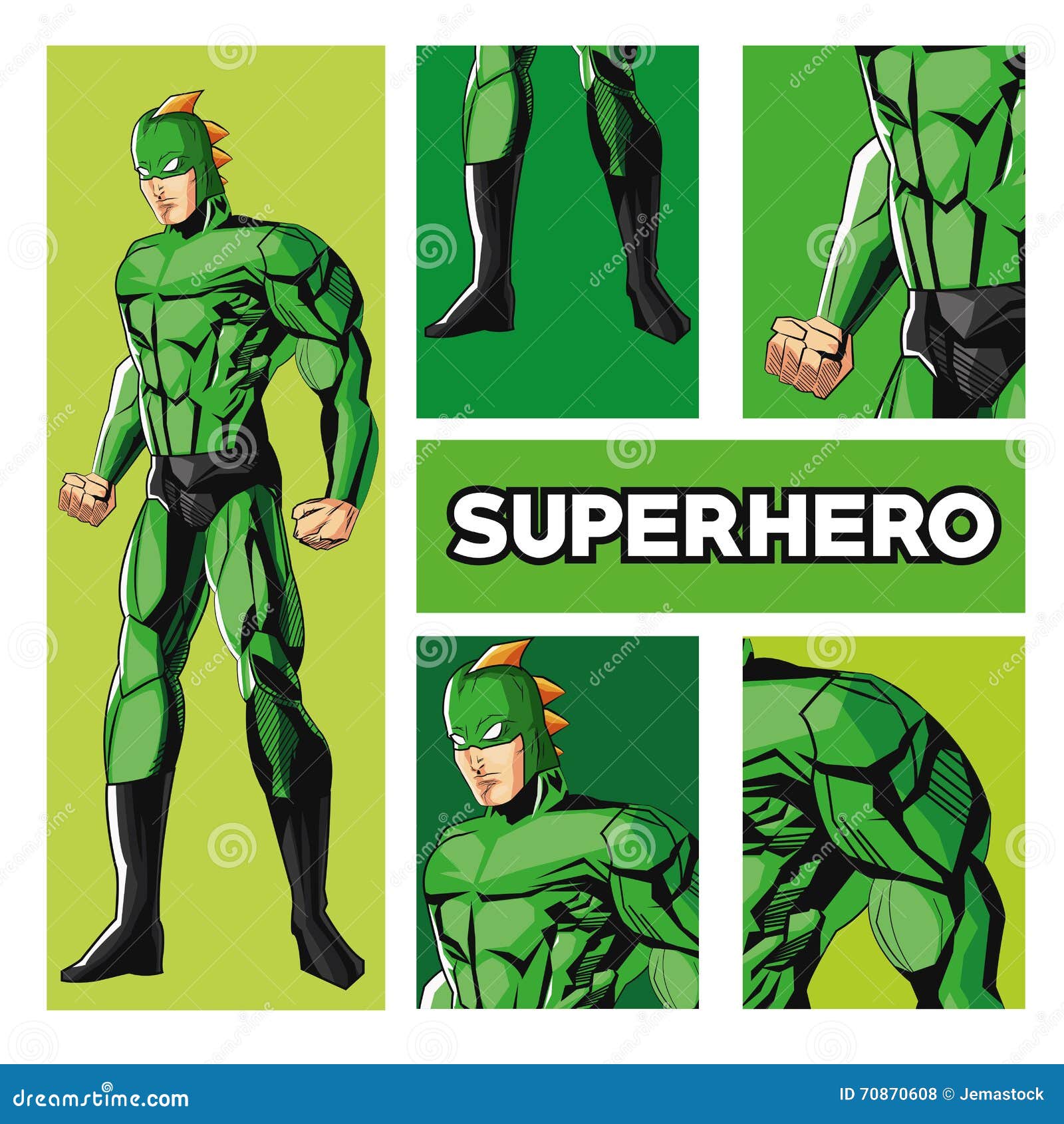 Draw Of Superhero Cartoon, Vector Illustration | CartoonDealer.com ...
