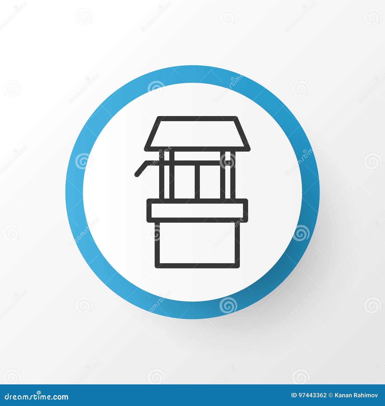 Draw Well Icon Symbol. Premium Quality Isolated Source Element in ...