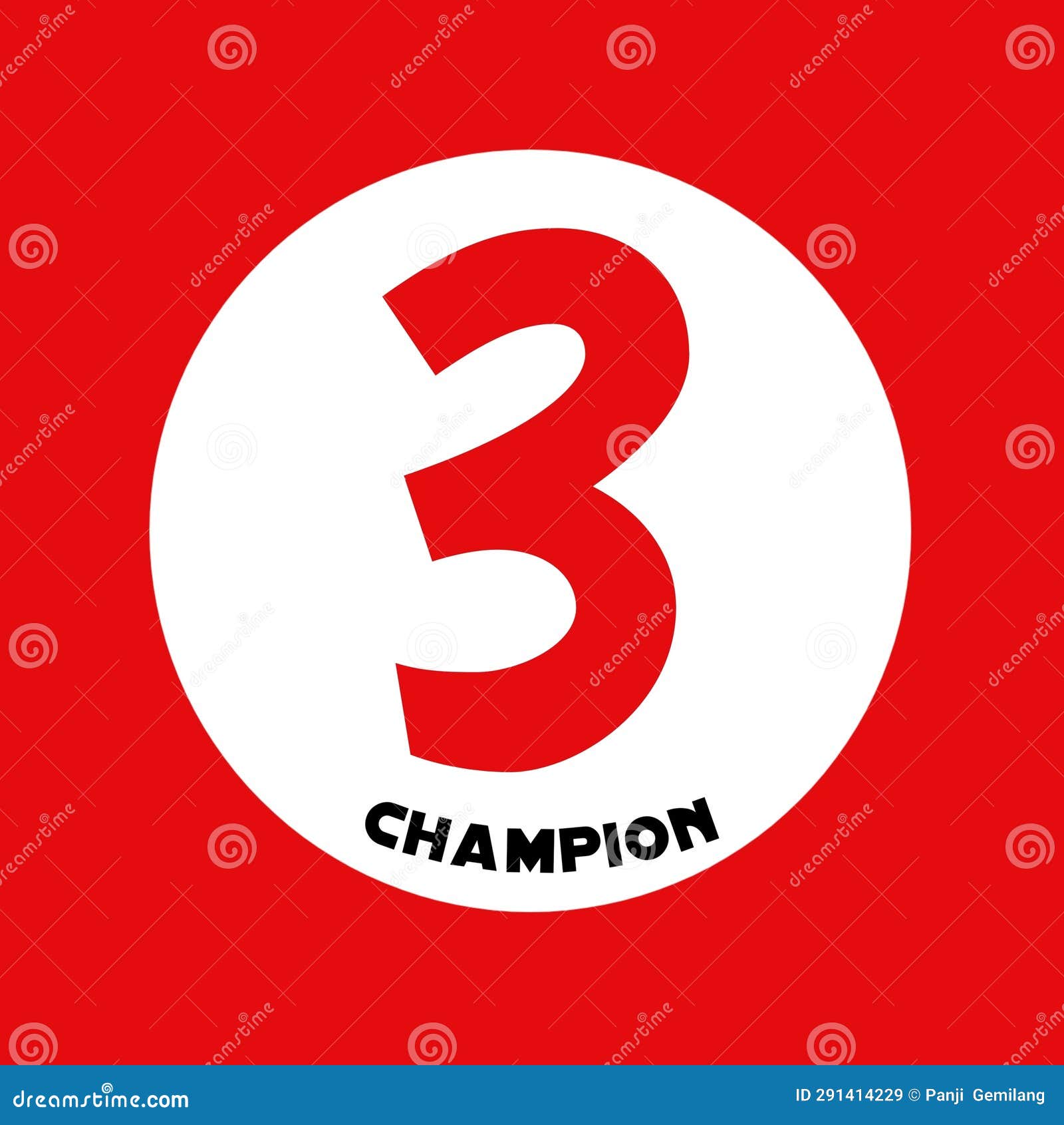 Draw the Winning Numbers in 3 Round Circles Stock Illustration ...