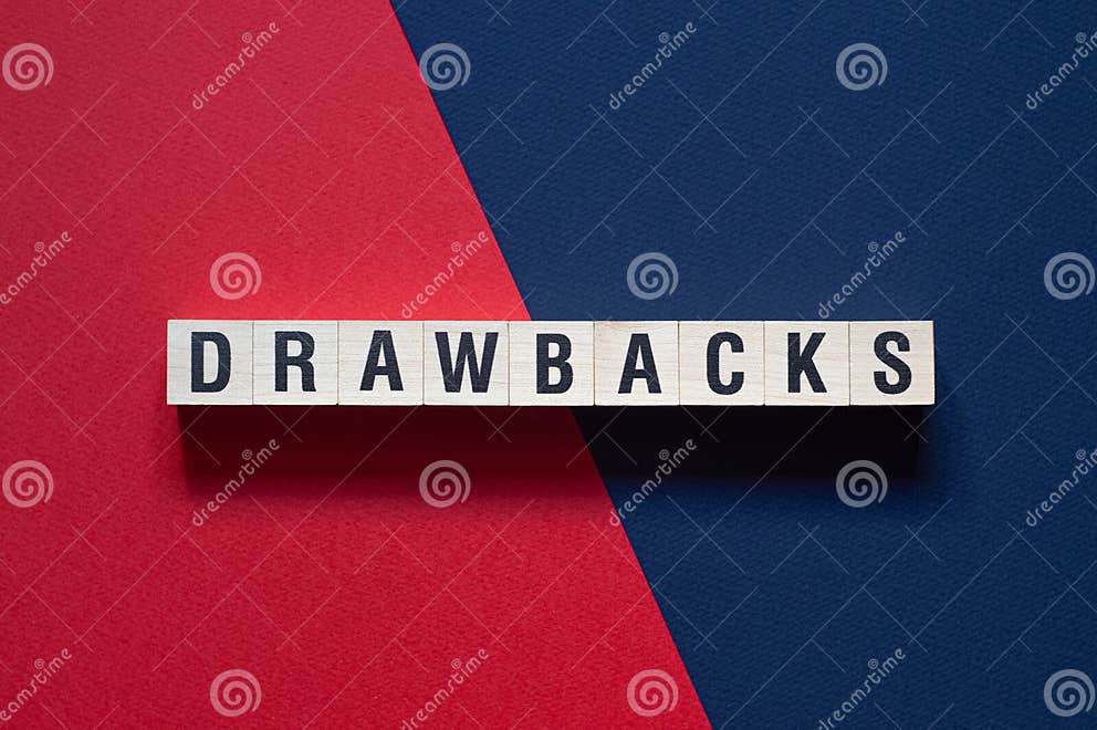 Drawbacks - Word Concept on Cubes Stock Image - Image of success ...