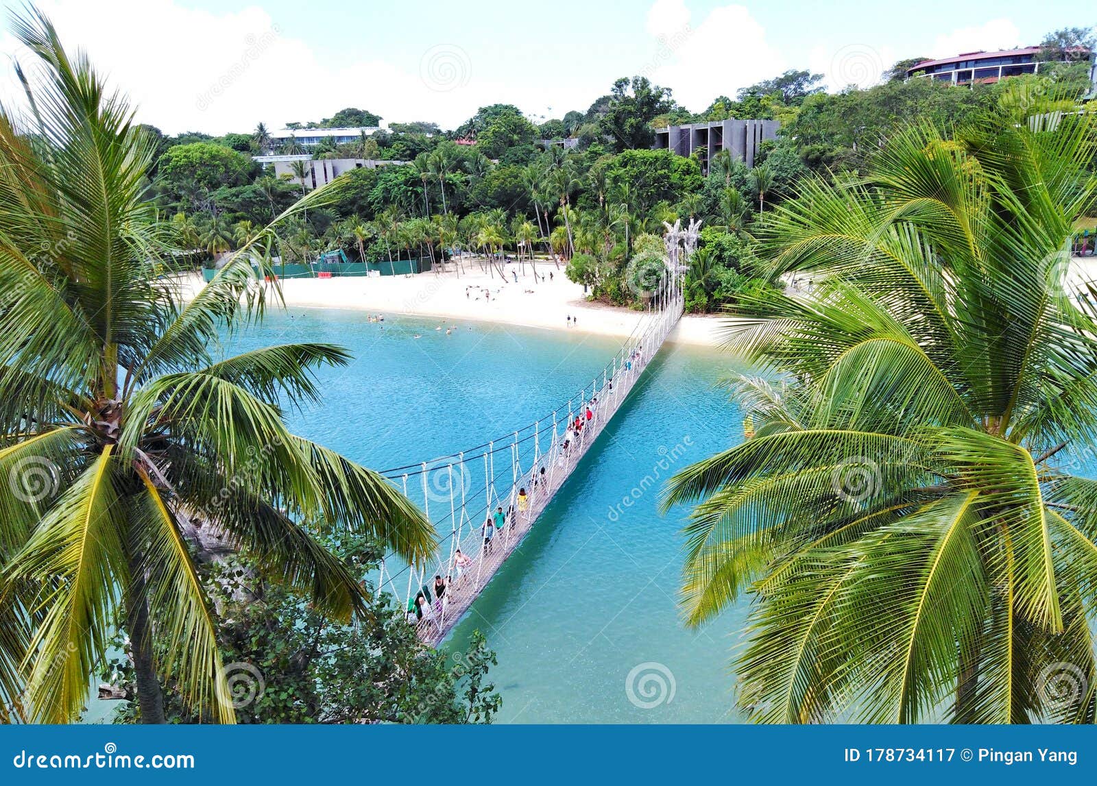 A Drawbridge Across Bule Sea and Beach Editorial Photography - Image of ...