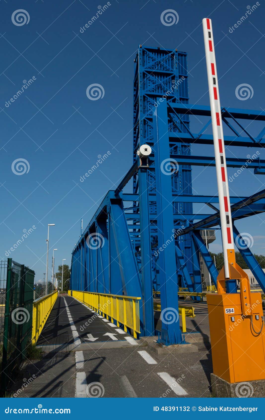 Drawbridge stock photo. Image of harbor, barrier, painted - 48391132