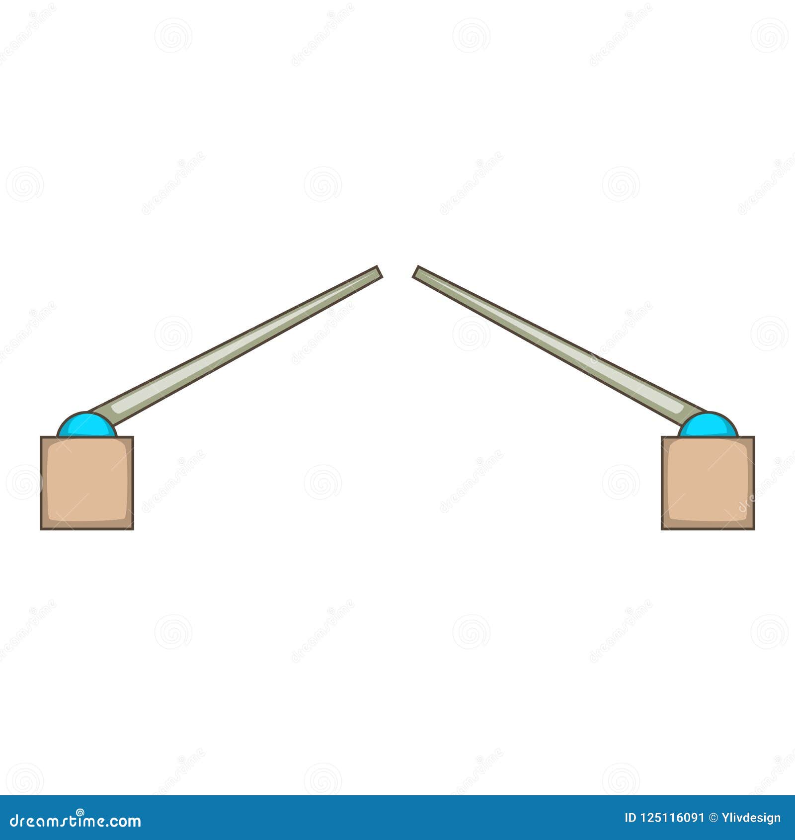 Drawbridge Icon, Cartoon Style Stock Illustration - Illustration of ...