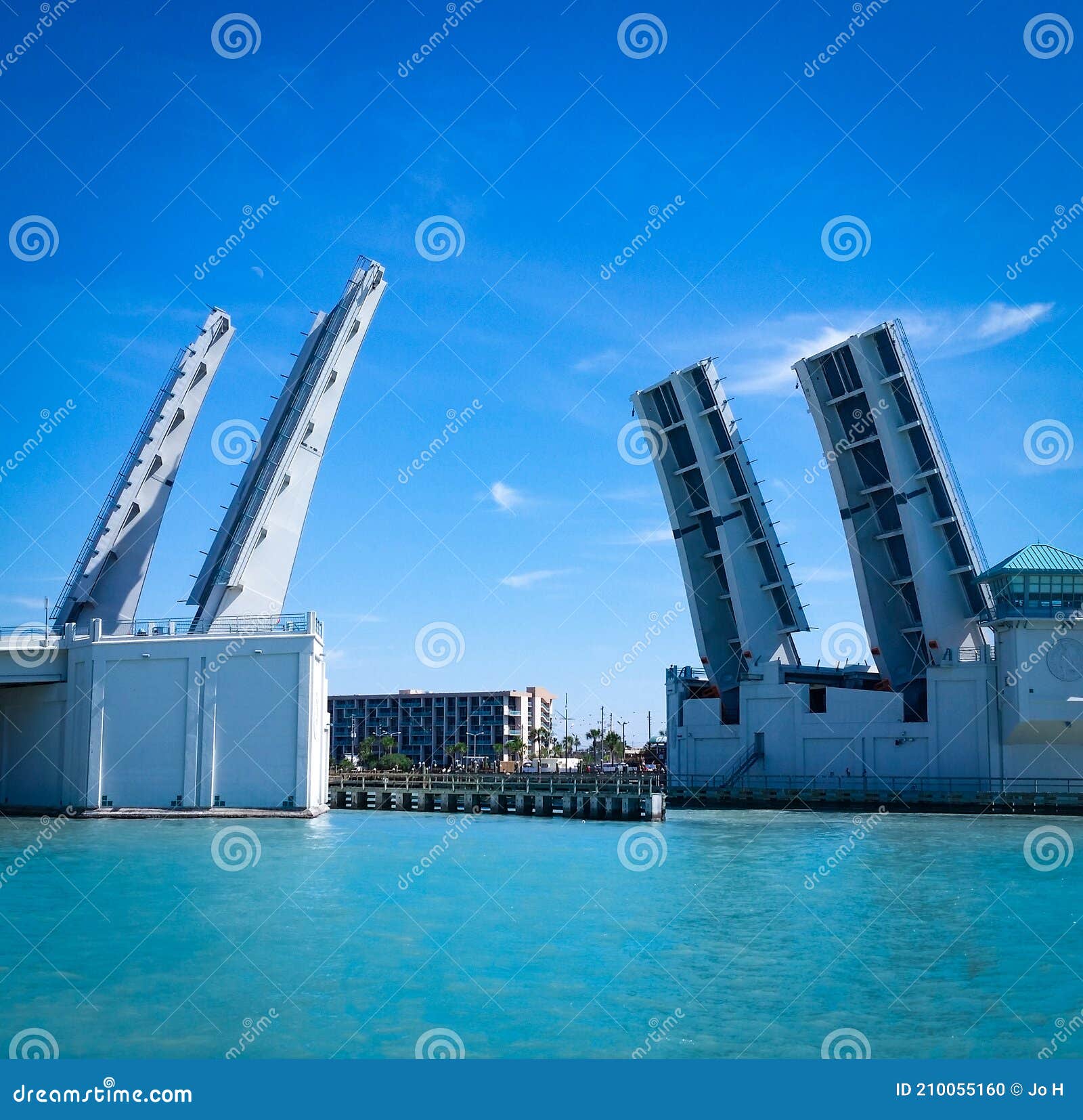 Open Drawbridge at Johns Pass Stock Photo - Image of pinellas, state ...