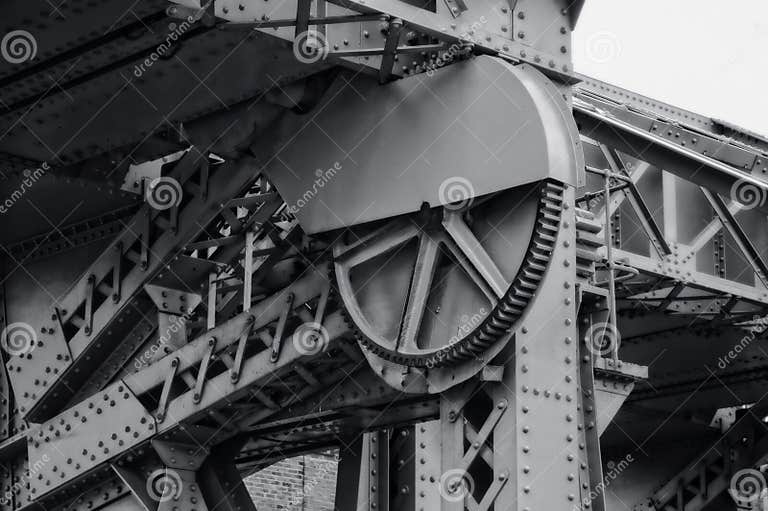 Drawbridge mechanism stock photo. Image of round, architecture - 21525430