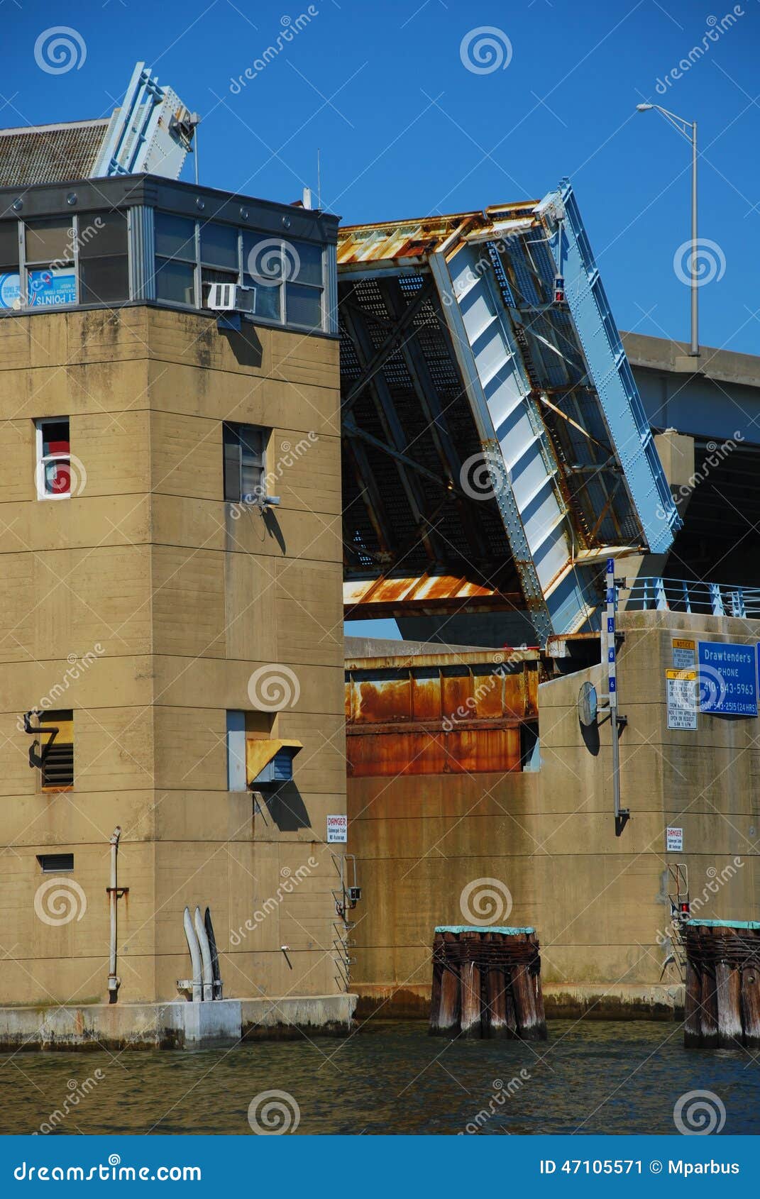 A Drawbridge Opens stock image. Image of canal, drawbridge - 47105571
