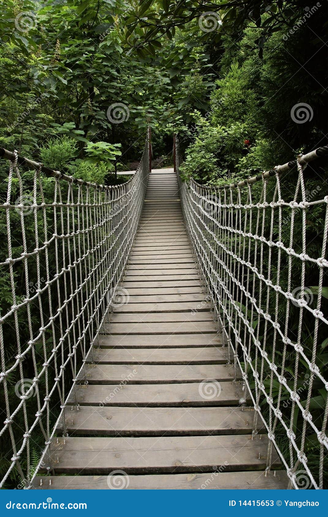 Drawbridge in park stock image. Image of plant, tree - 14415653