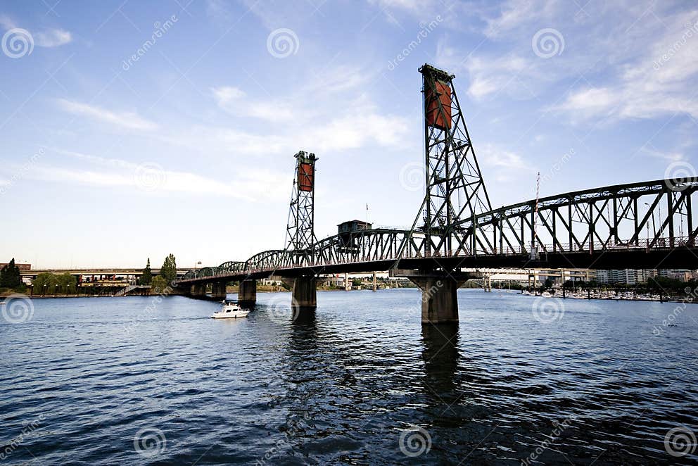 Drawbridge in Portland stock photo. Image of retro, view - 15270442