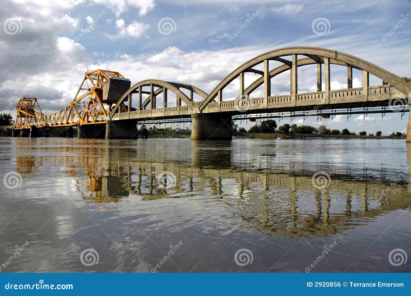 Drawbridge Reflection stock photo. Image of bridge, reflection - 2920856